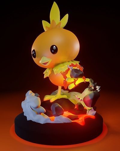 Pokemon Torchic 3D model 3D printable | CGTrader