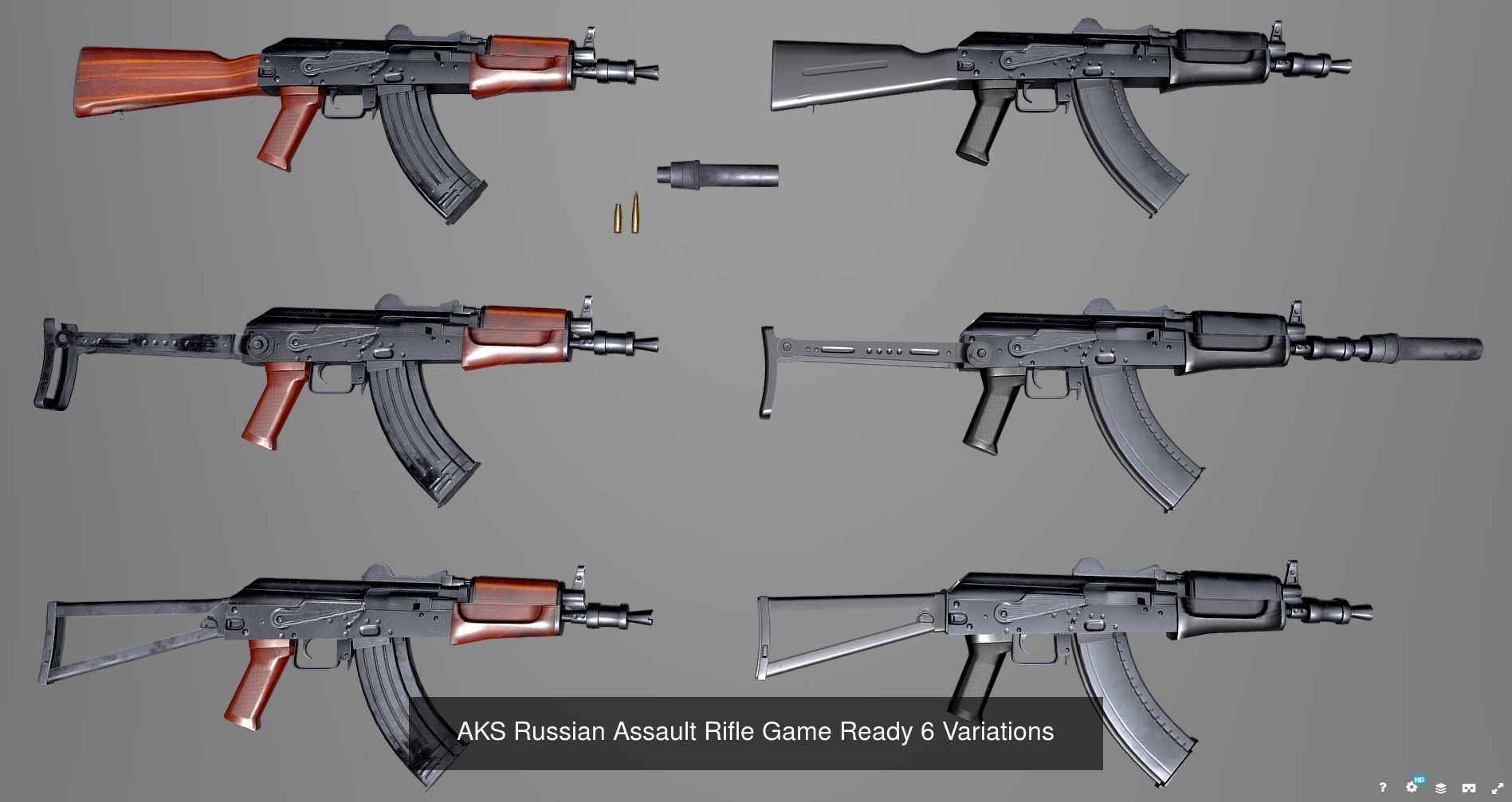 Russian Rifles and Ammunitions Mega Pack 3D Model Collection | CGTrader