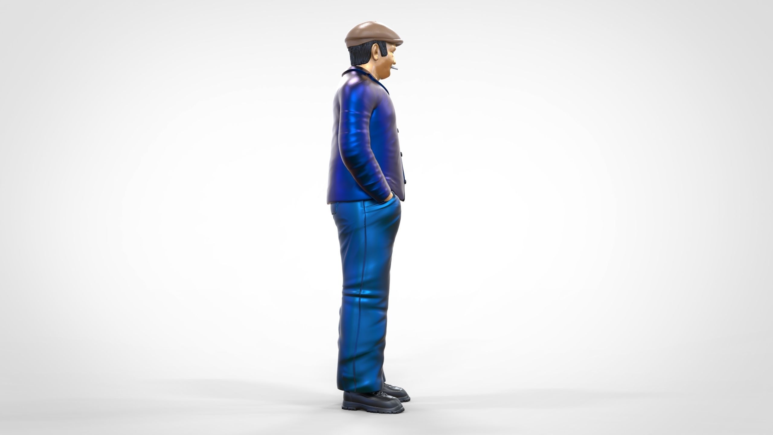 Frederick Travis Dibnah - fred - backstreet mechanic 3D model 3D ...
