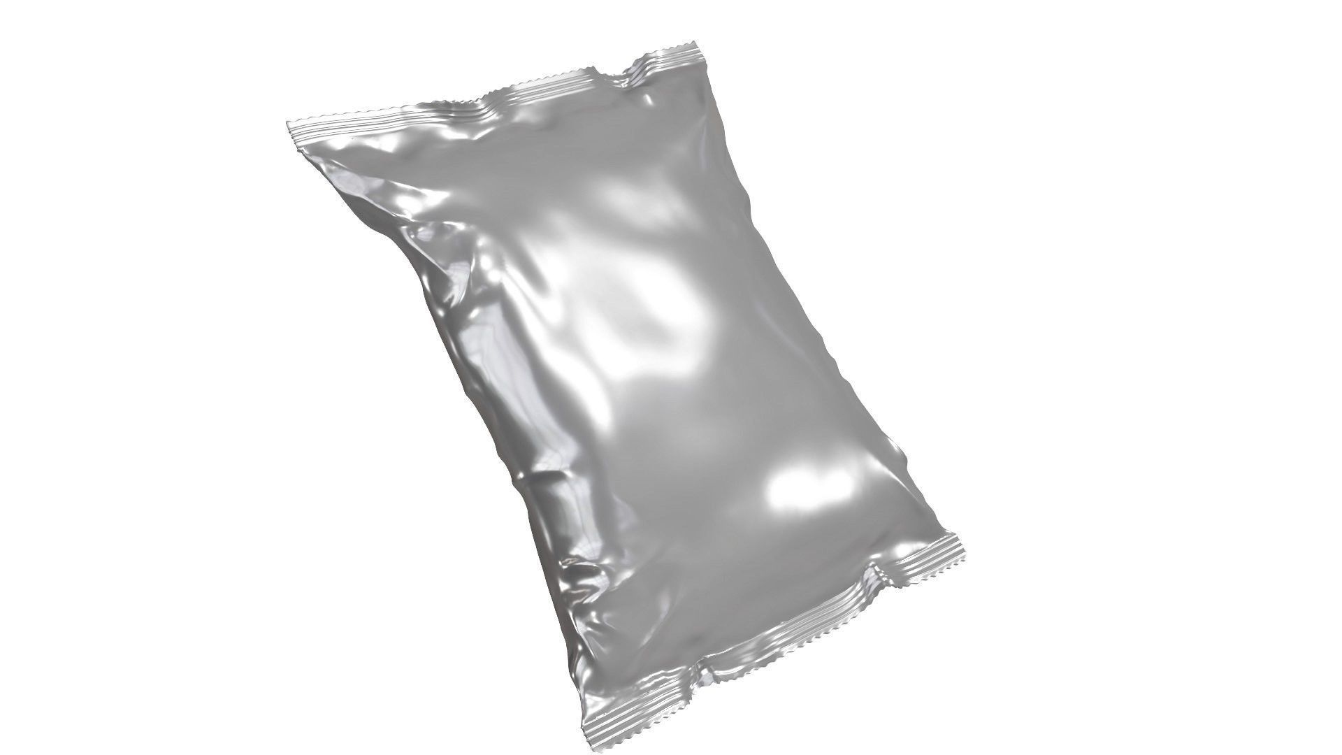 3D model Food Package potato chips packet wrapper VR / AR / low-poly ...