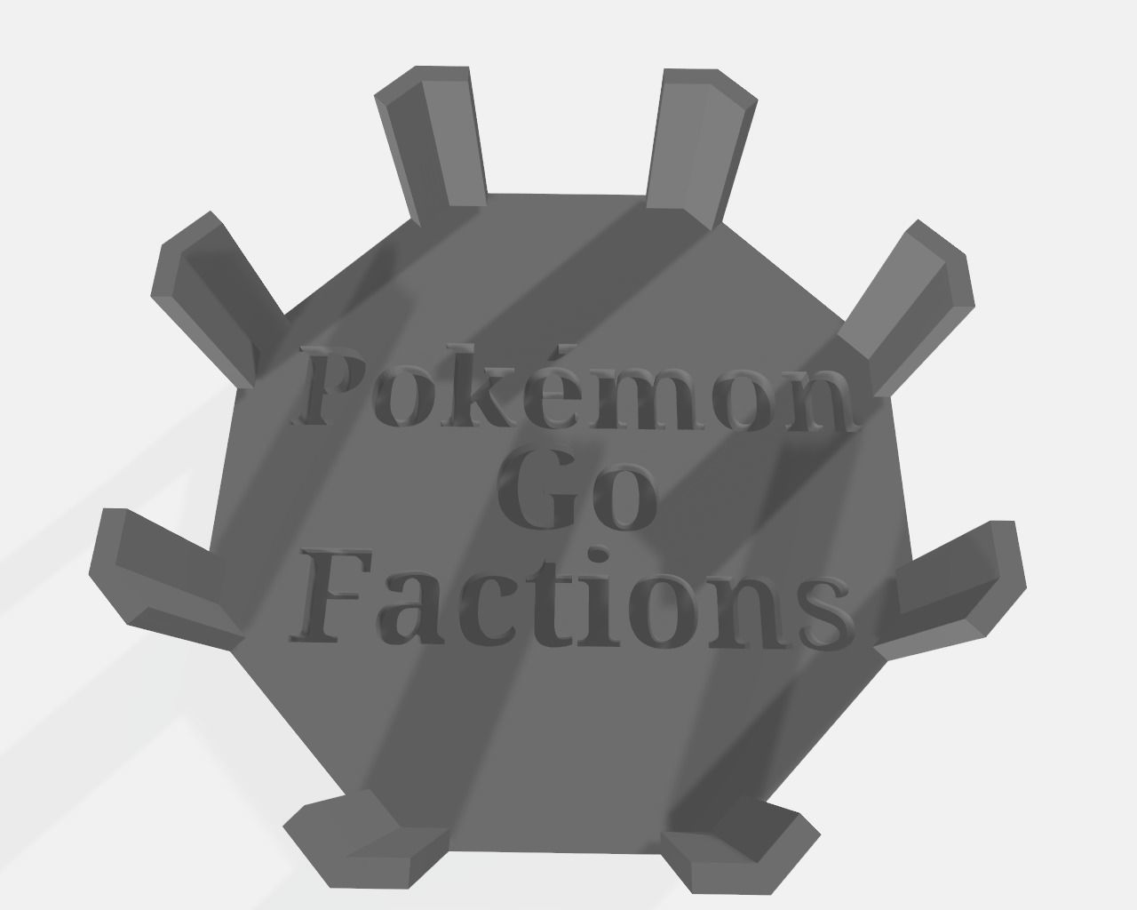 Pokemon go factions coaster set 3D model 3D printable | CGTrader