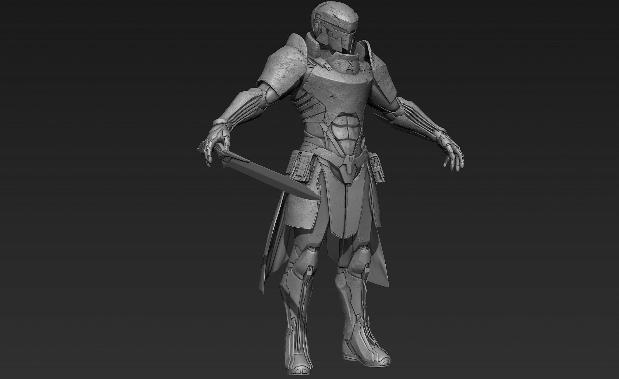 Paladin Knight Sci-Fi Style 3D model | CGTrader
