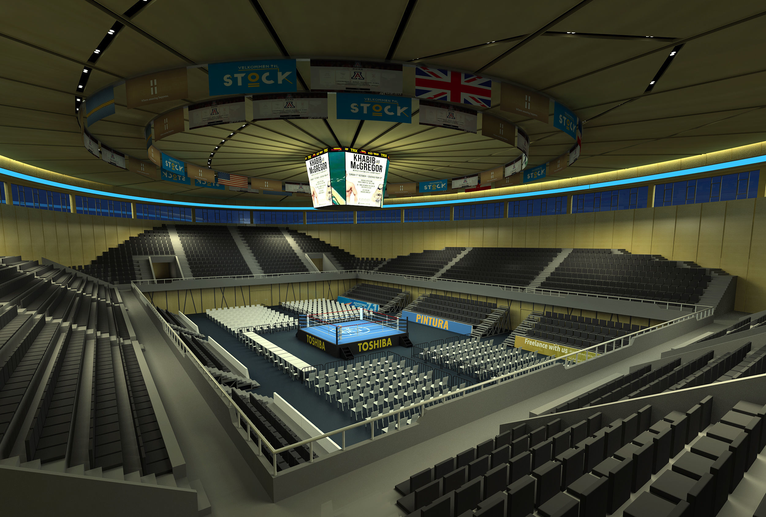 Boxing Arena 3D model | CGTrader