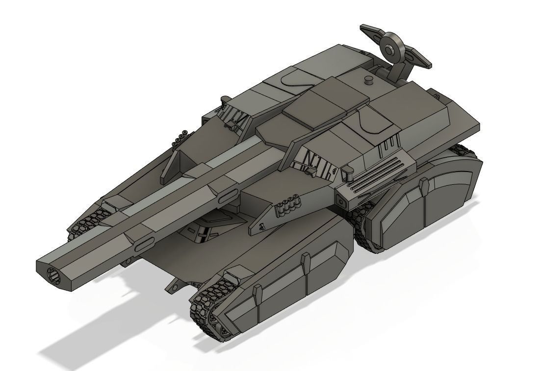 1-100 Linear tank 3D model 3D printable | CGTrader