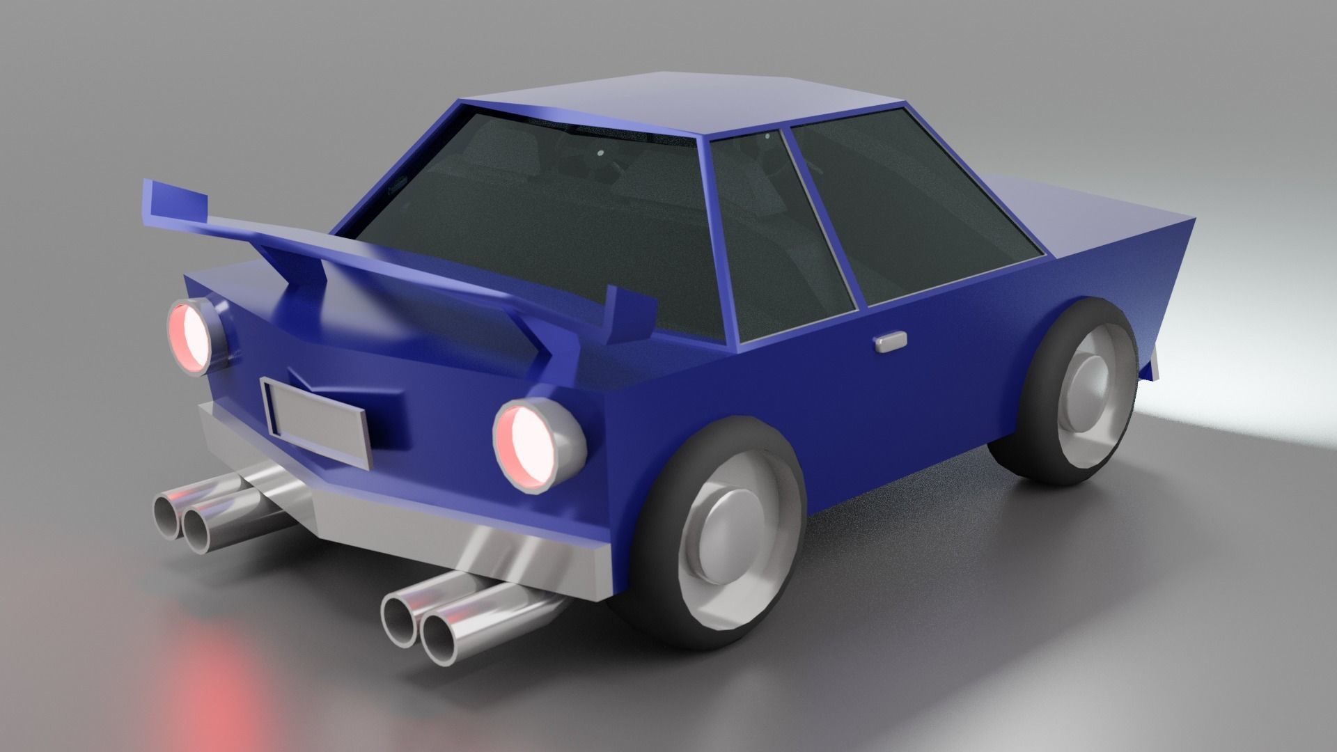 Low poly simple car free VR / AR / low-poly 3D model | CGTrader