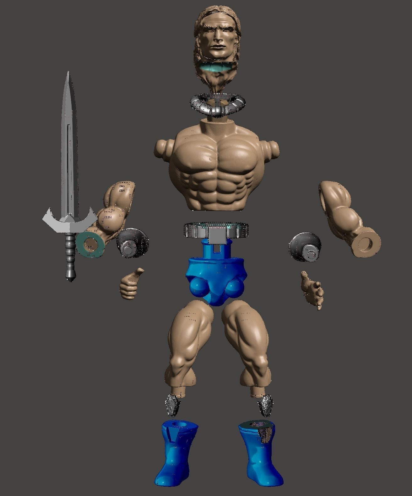 AX BATTLER GOLDEN AXE 3D model 3D printable | CGTrader