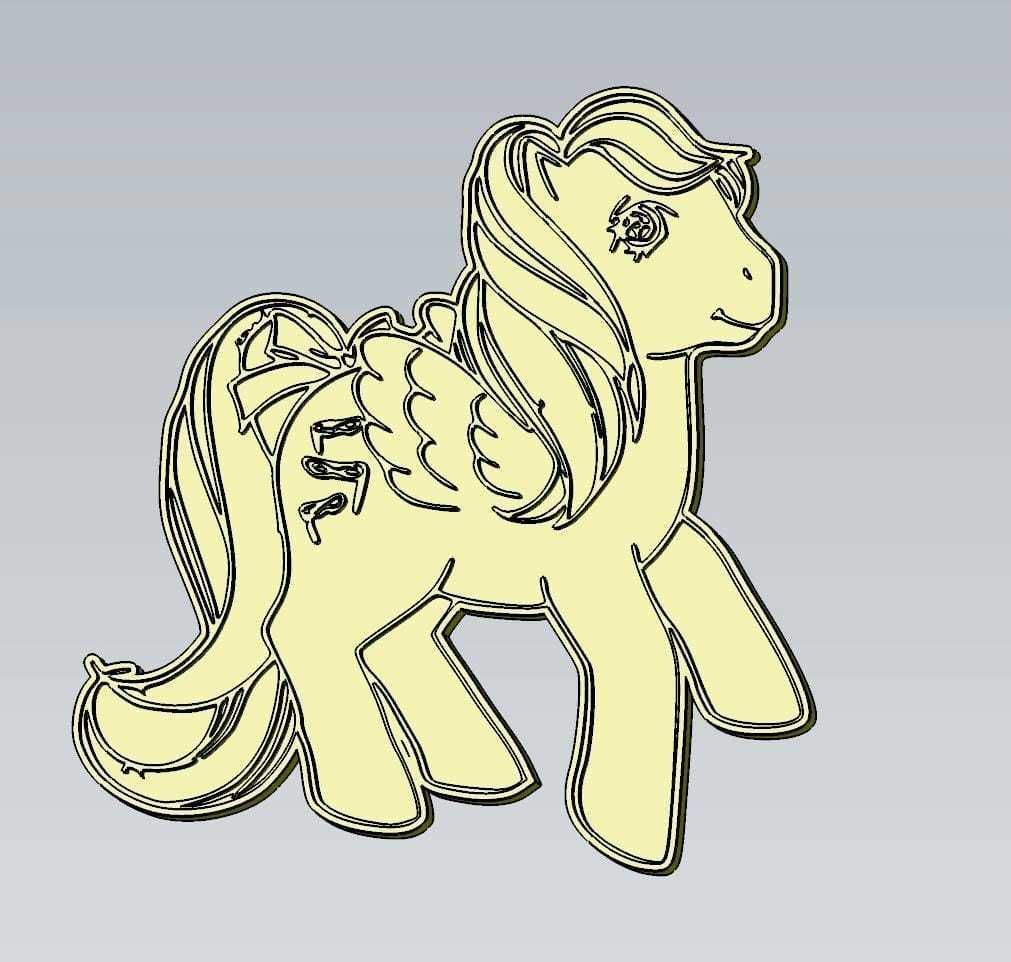 Amazing My Little Pony Character Masquerade Cookie Cutter Stamp 3D ...