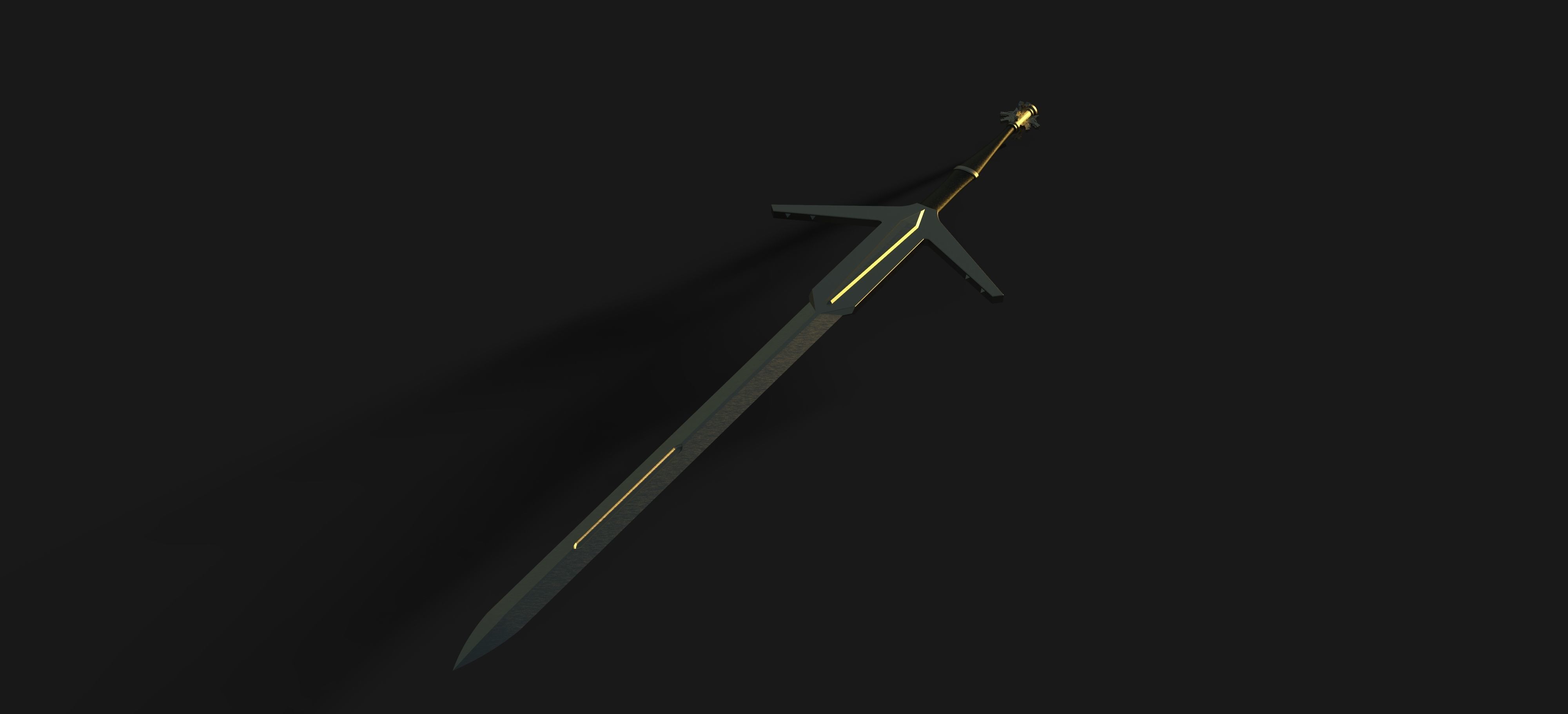 Sword - Arondite from The Witcher 3 Wild Hunt 3D model 3D model | CGTrader