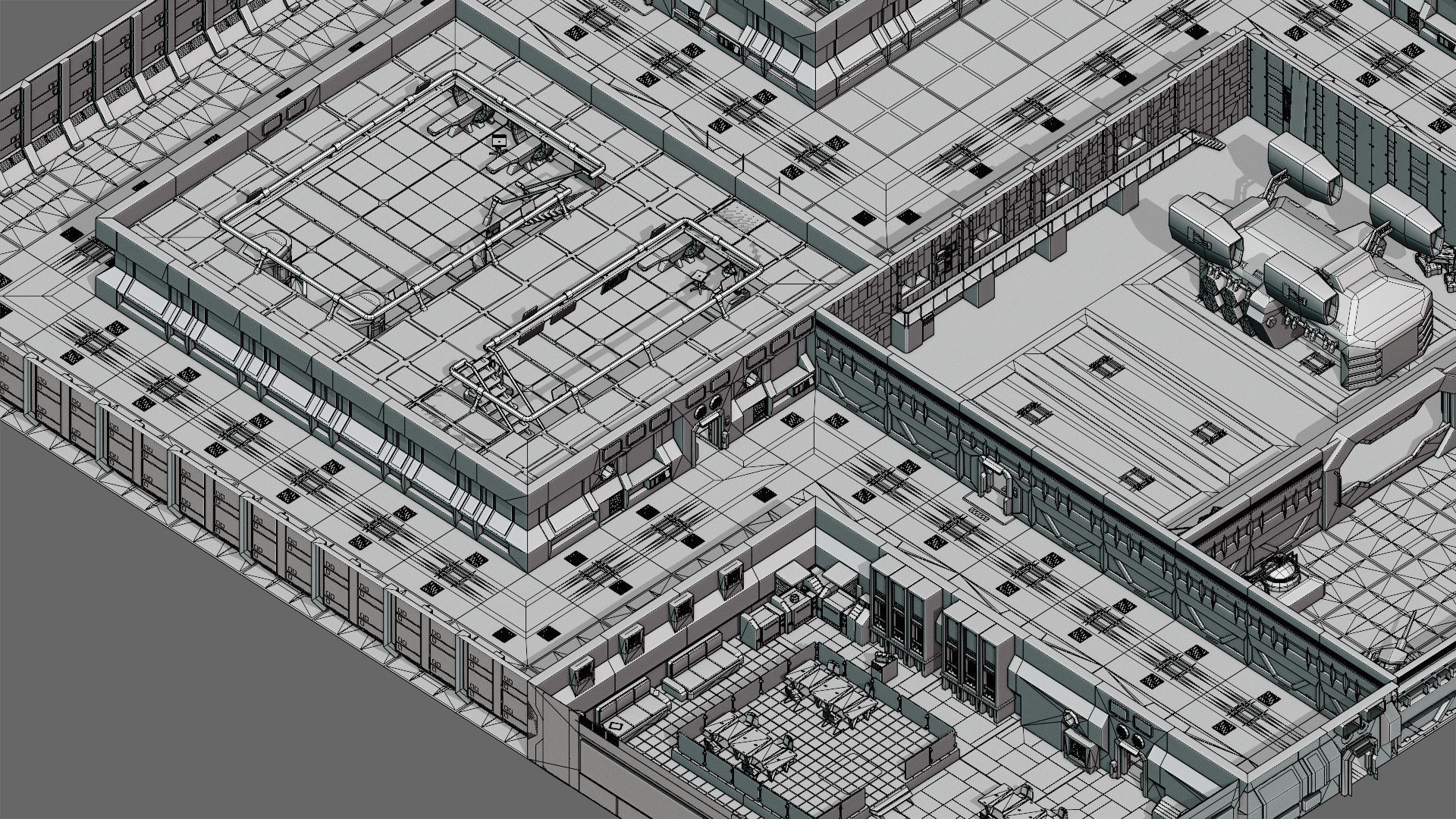 3D model Base 1 VR / AR / low-poly | CGTrader