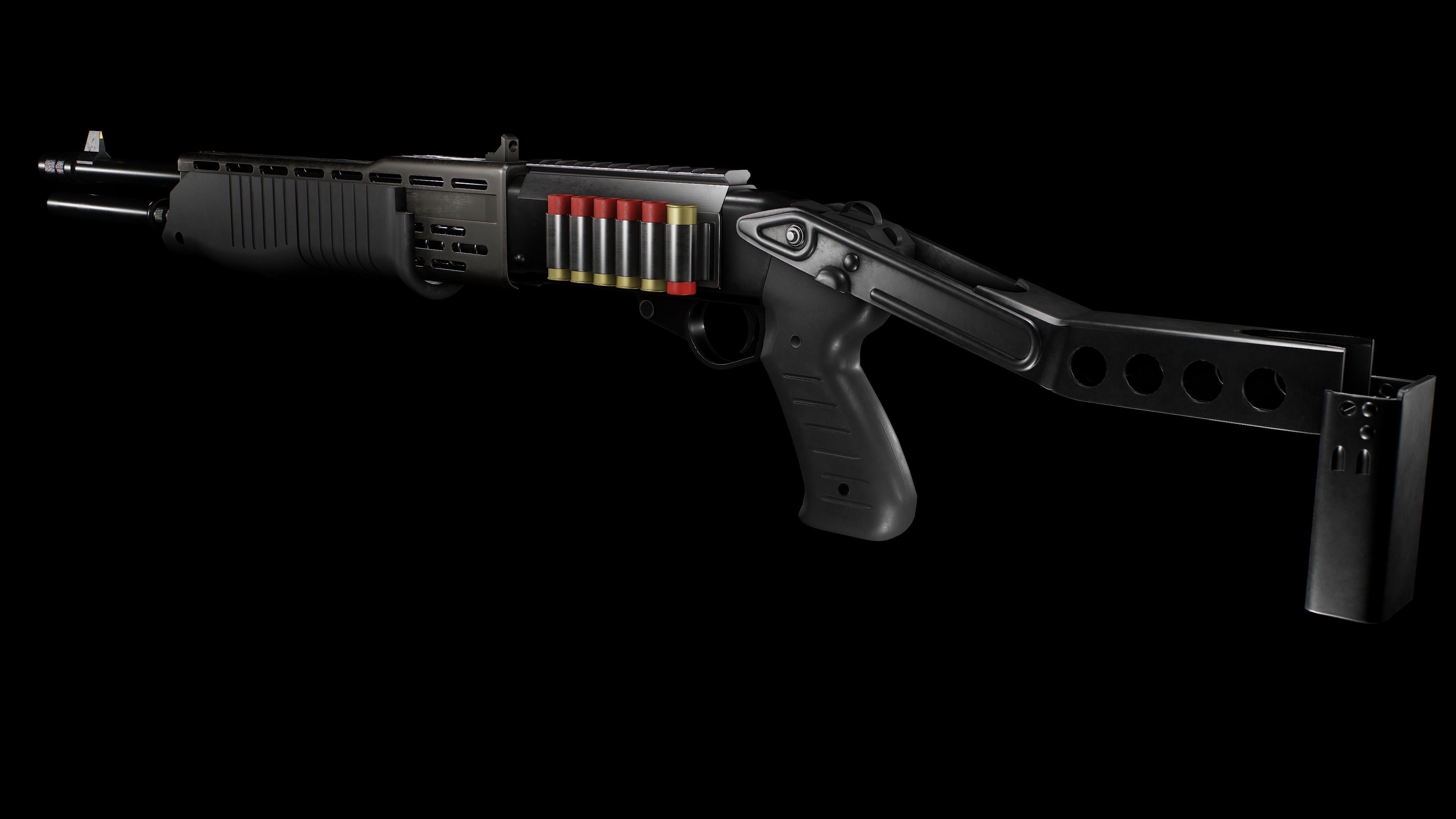 3D model SPAS-12 Shotgun VR / AR / low-poly | CGTrader