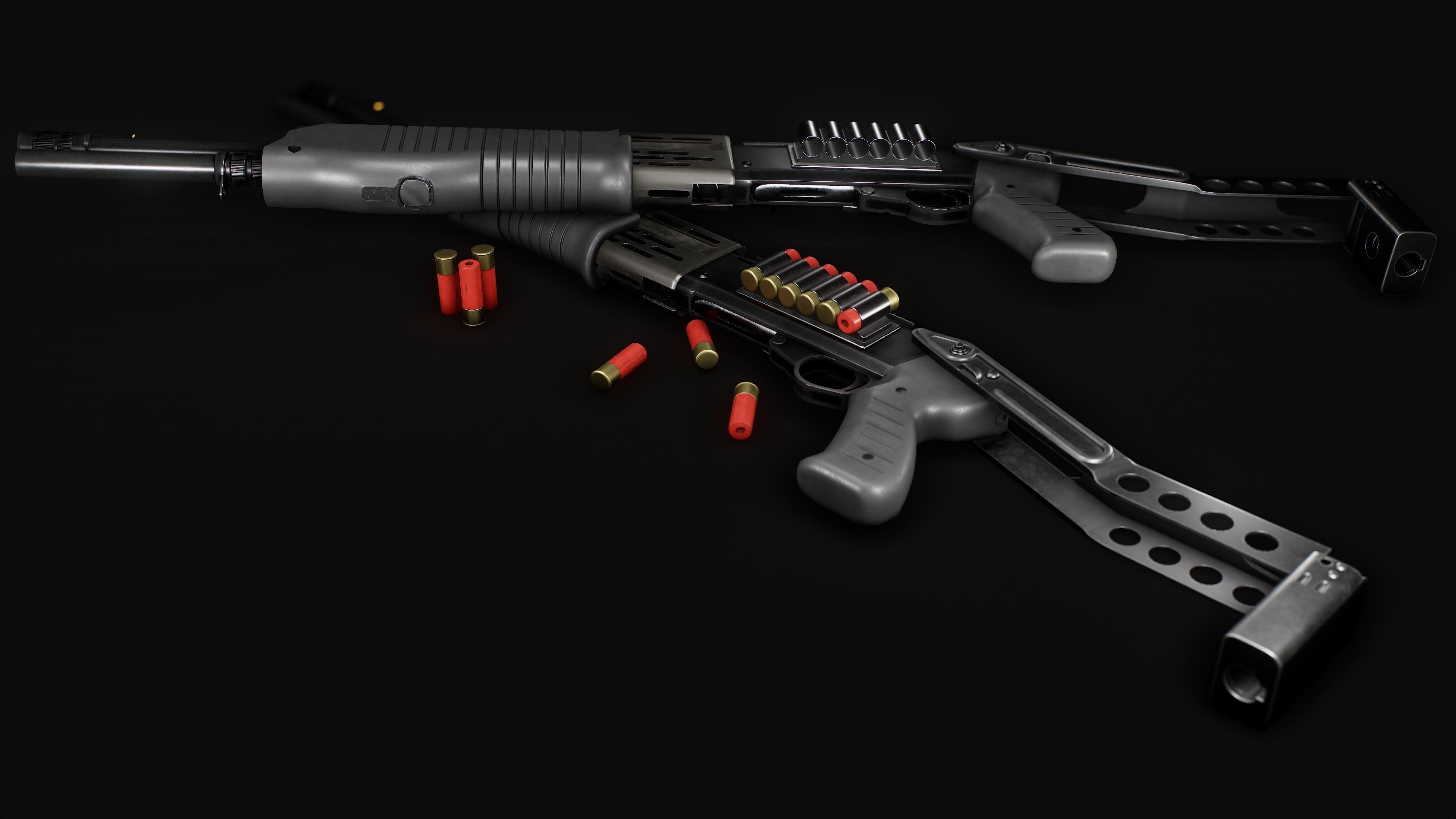 3D model SPAS-12 Shotgun VR / AR / low-poly | CGTrader