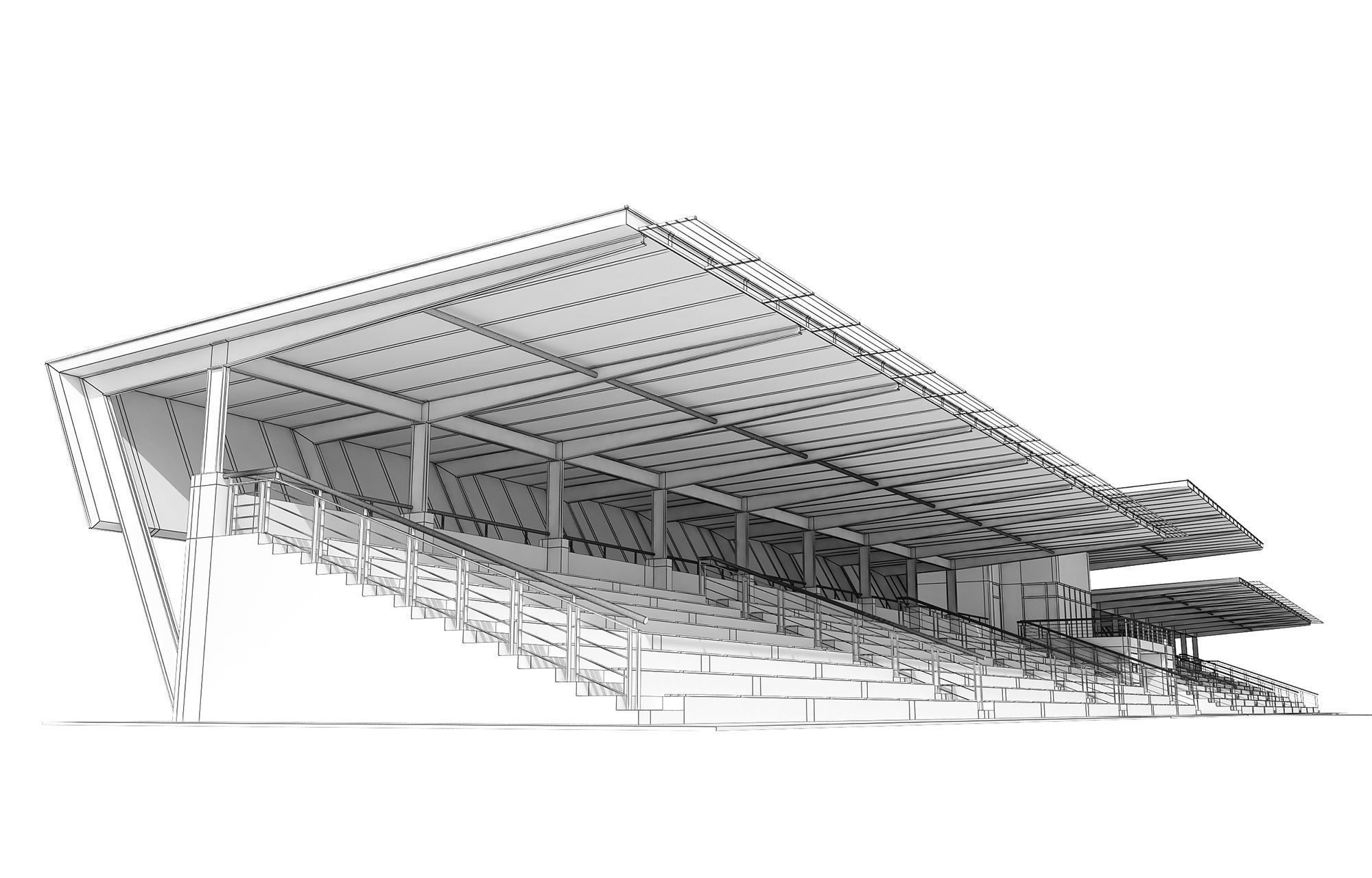 Football Stadium court 3D model | CGTrader