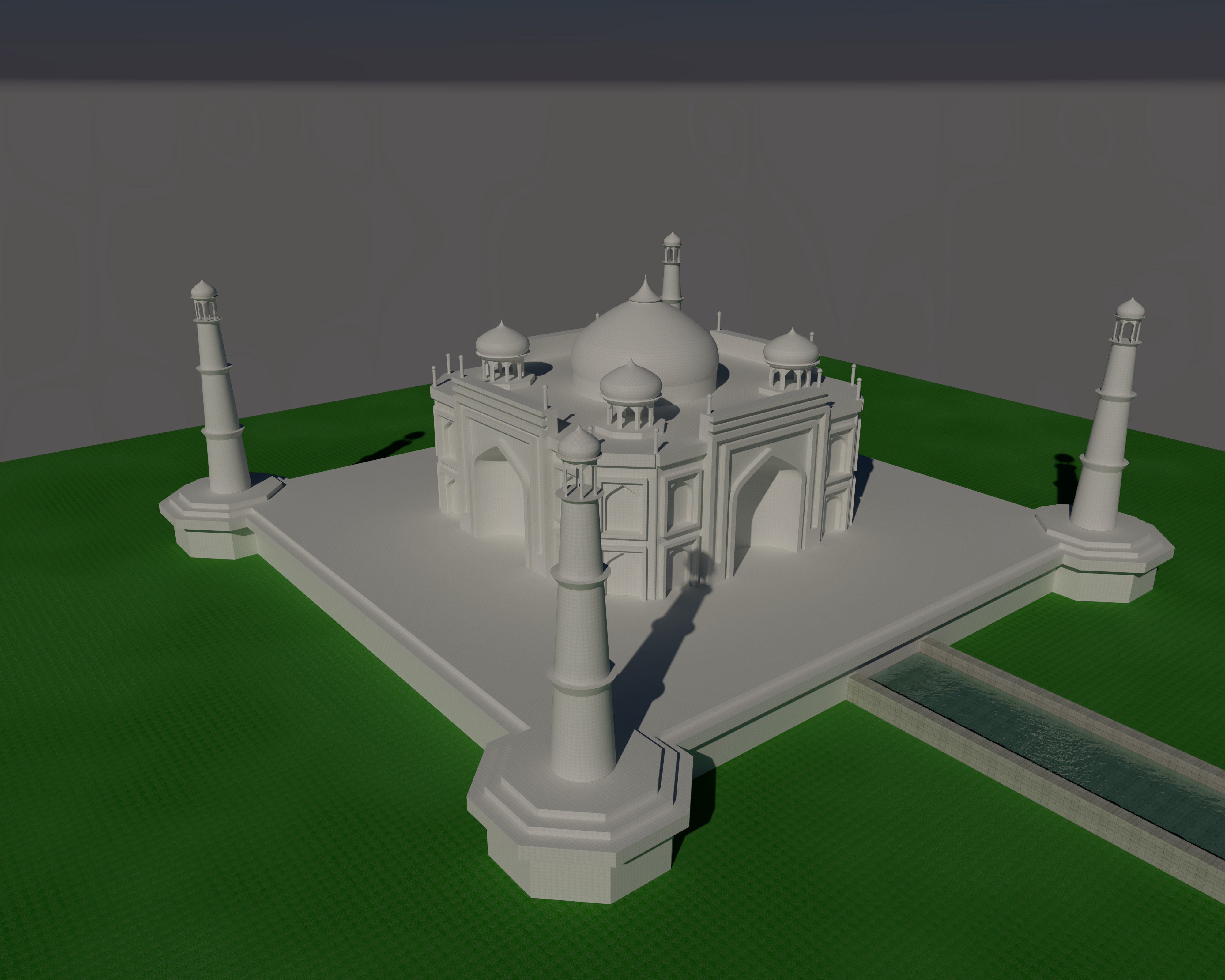 the taj mahal 3d model 3D model 3D printable | CGTrader