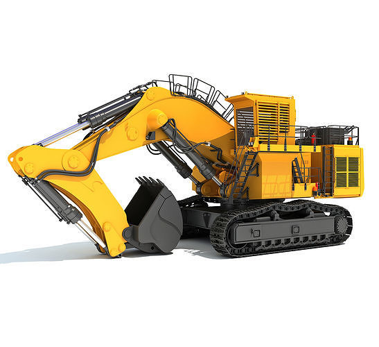 Tracked Mining Excavator 3D model | CGTrader