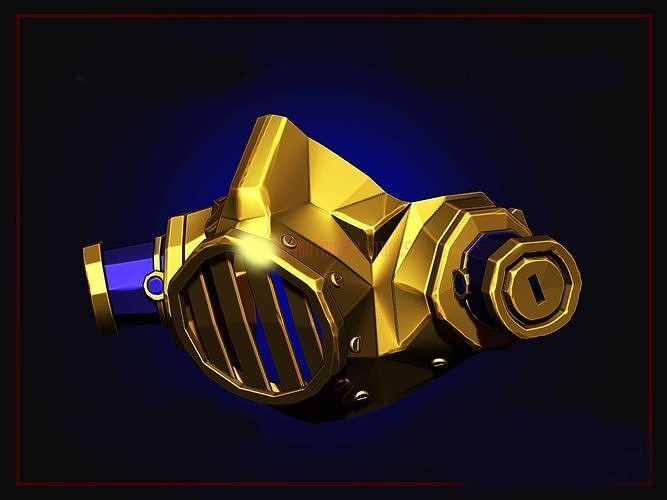 Enforcer Mask - League of Legends Arcane Cosplay Mask 3D model 3D ...