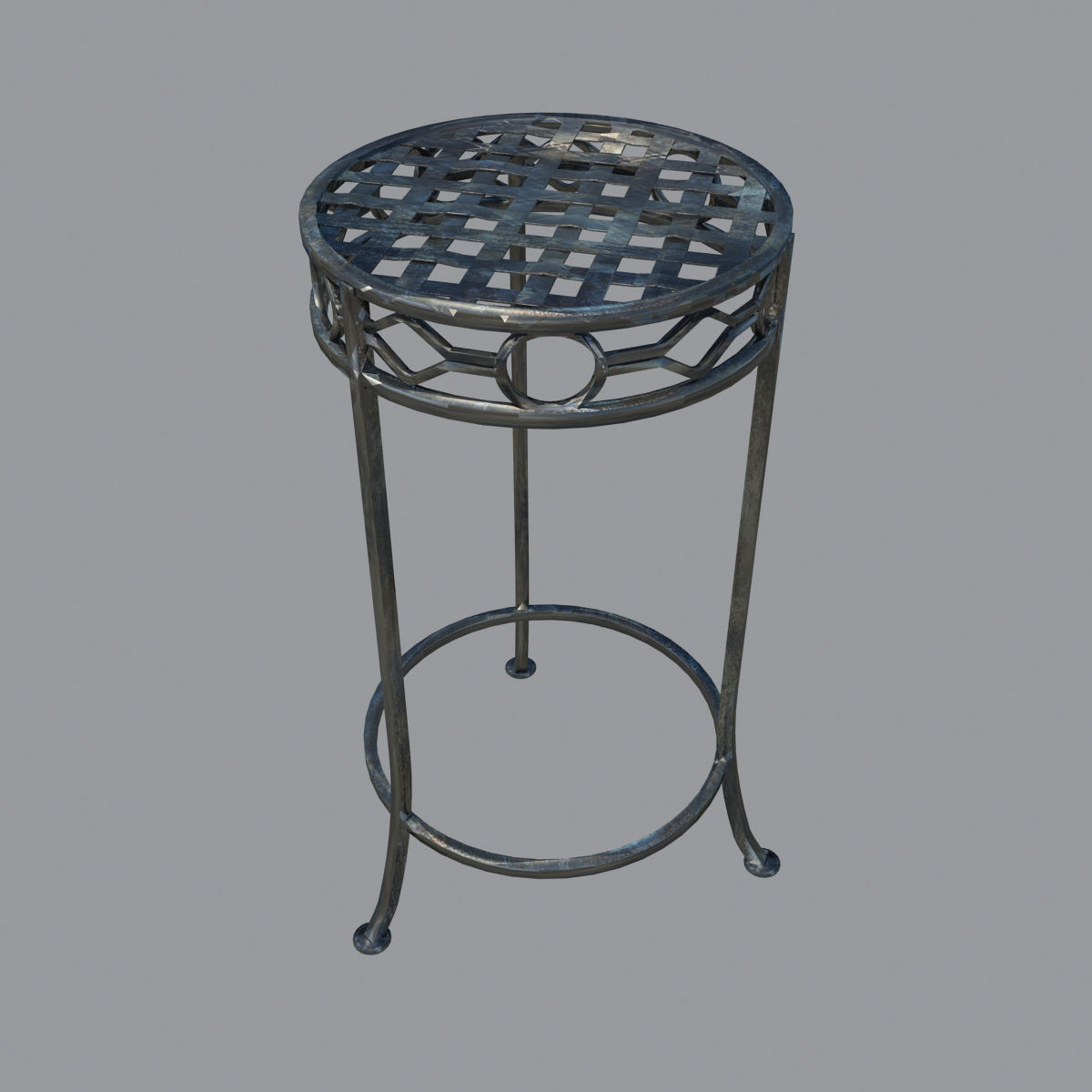 Small Metal Table 3D model | CGTrader