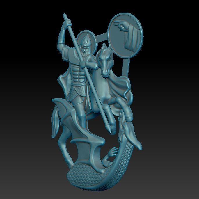 Saint George free 3D model 3D printable | CGTrader