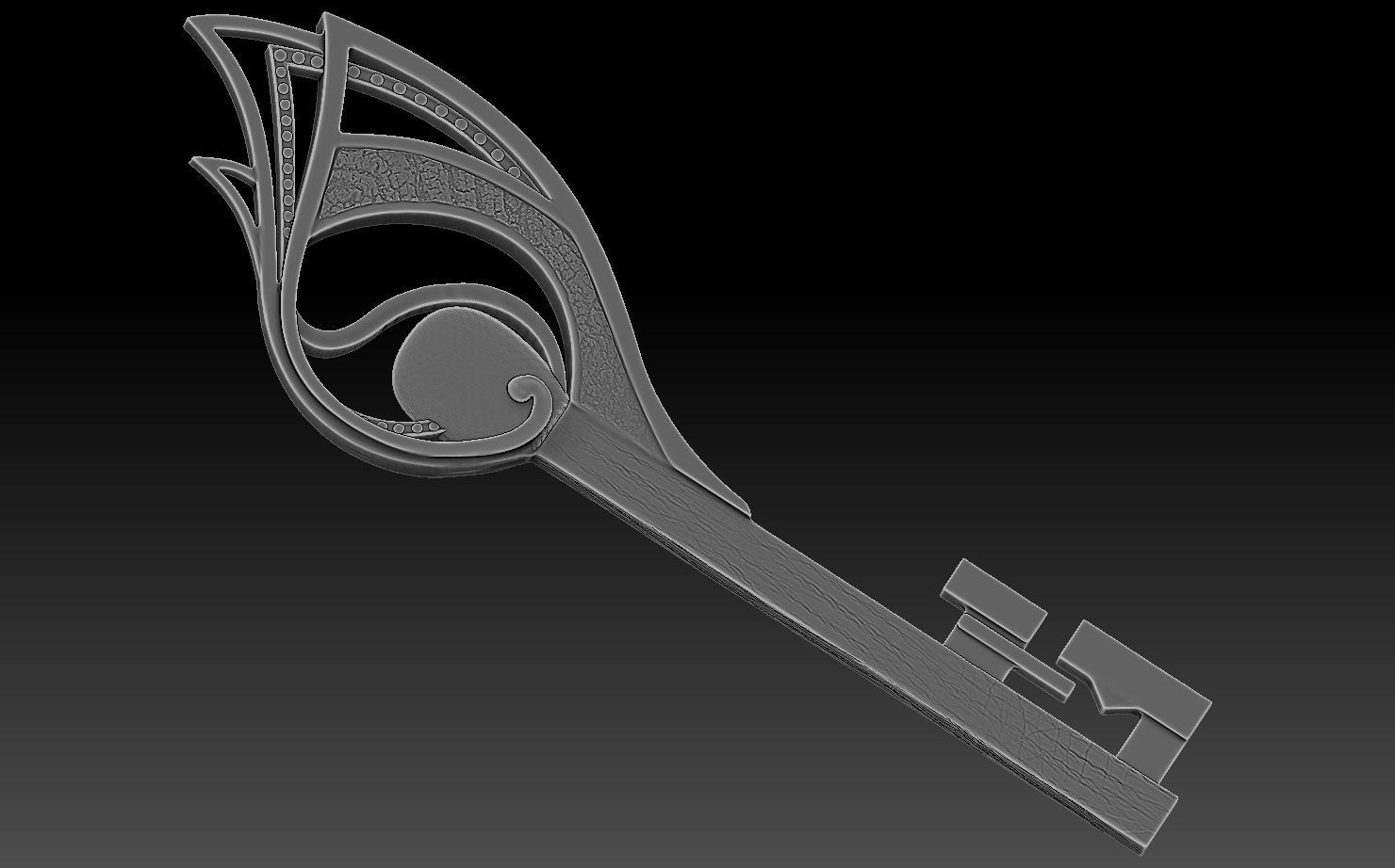 Locke and Key Matchstick key 3D model 3D printable | CGTrader