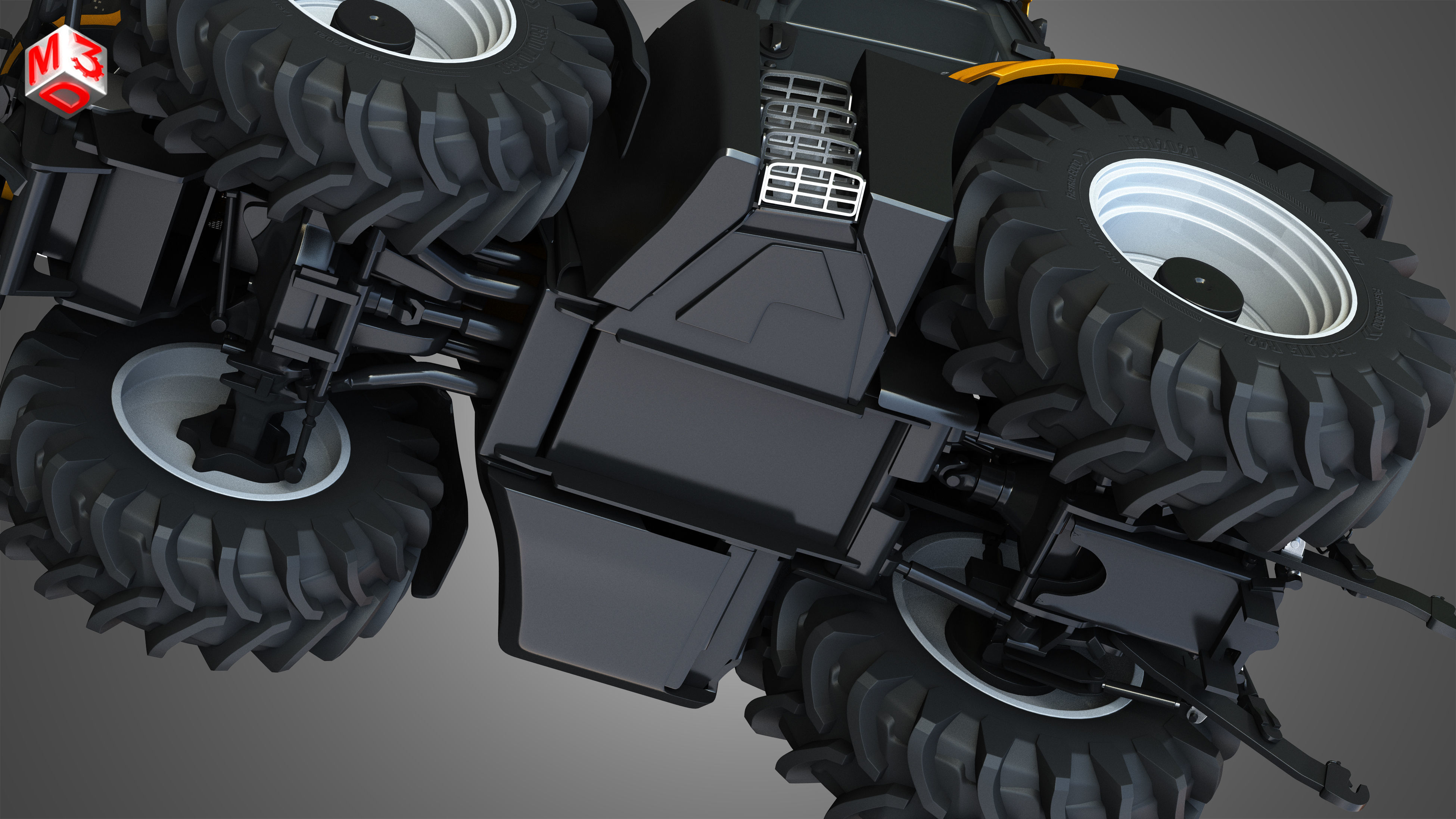 JCB Fastrac 8000 Tractor 3D model | CGTrader