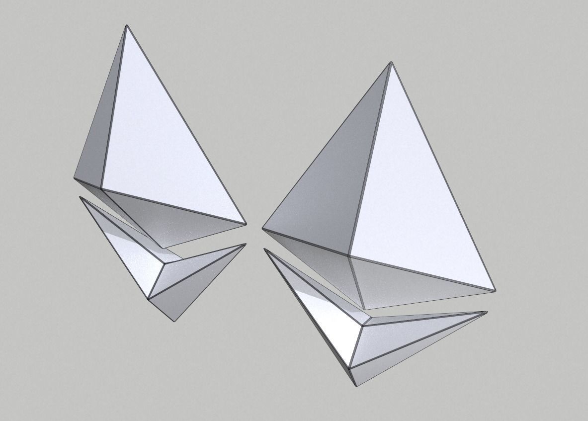 3D model Eth Pbr pair of triangles VR / AR / low-poly | CGTrader