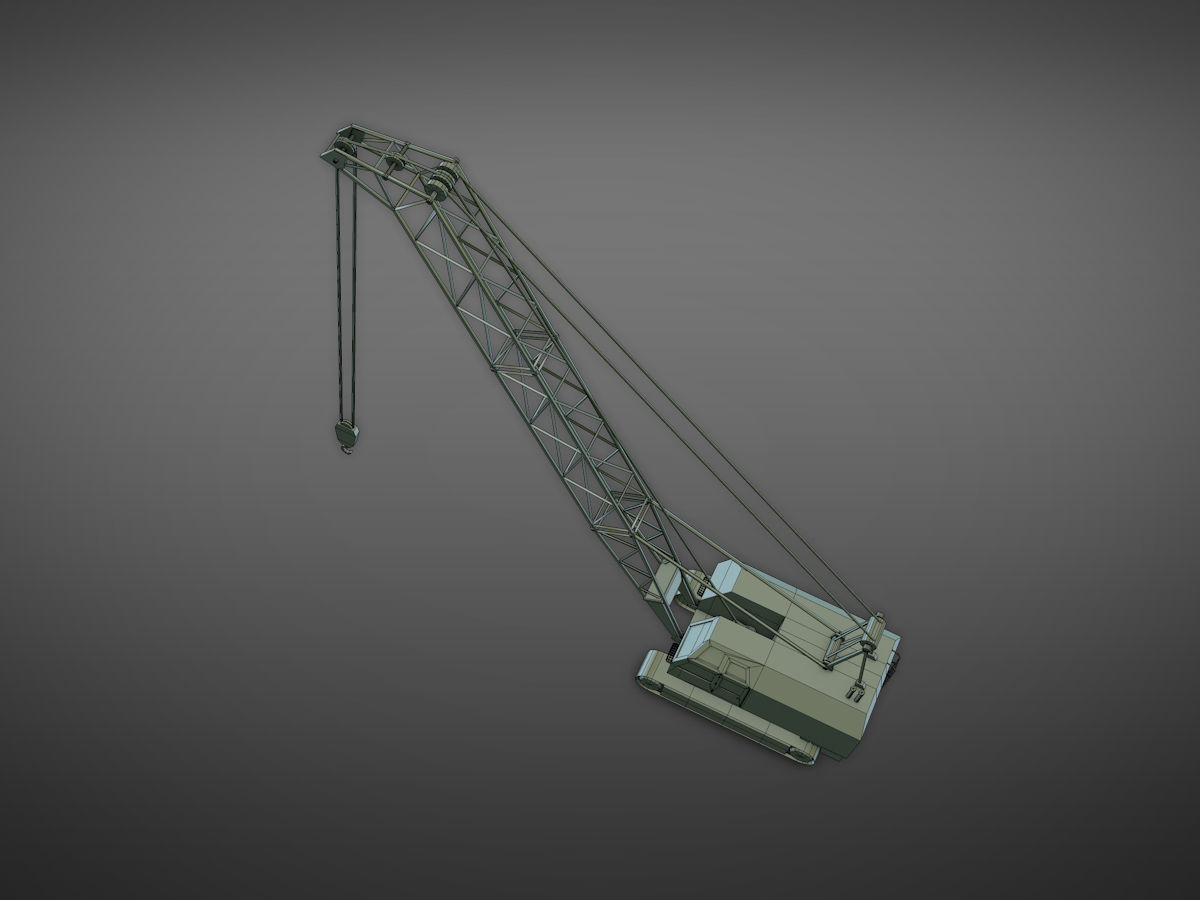 3D model Crawler Crane VR / AR / low-poly | CGTrader
