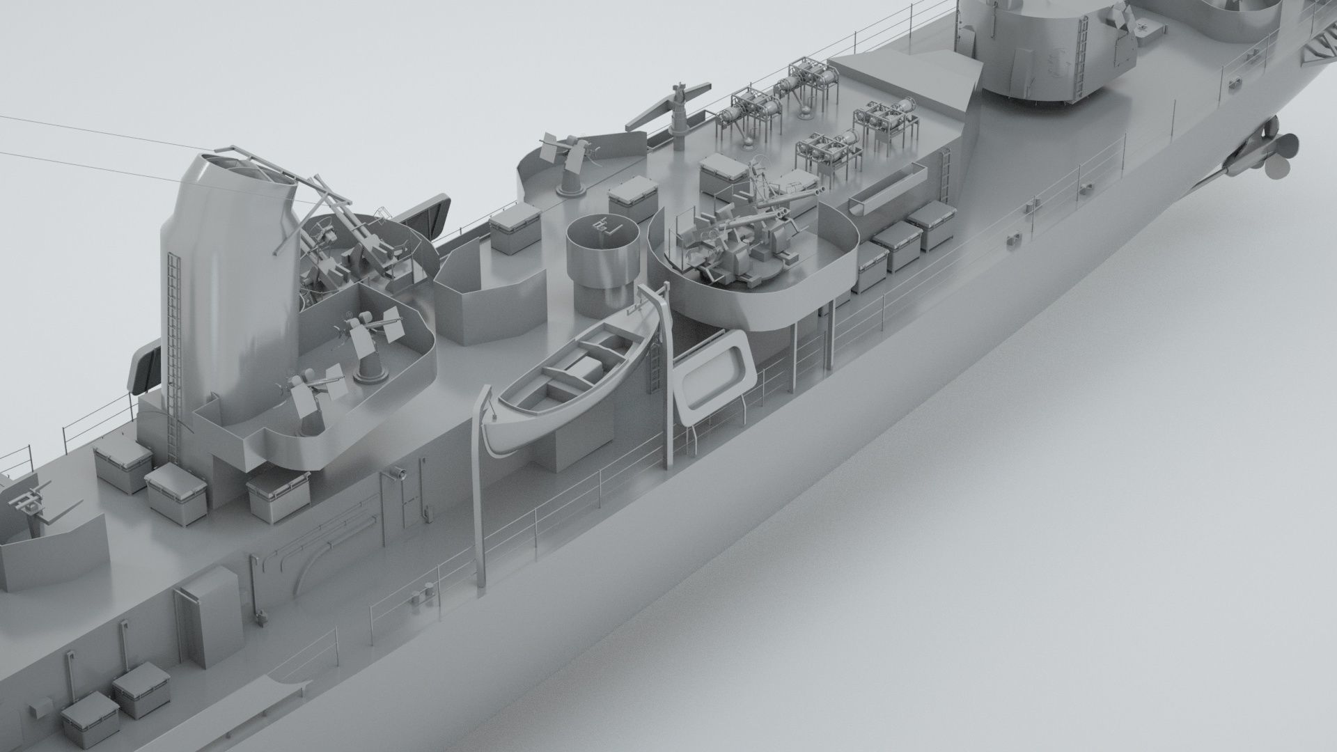 Robert H Smith Class Destroyer Minelayer 3D model rigged | CGTrader