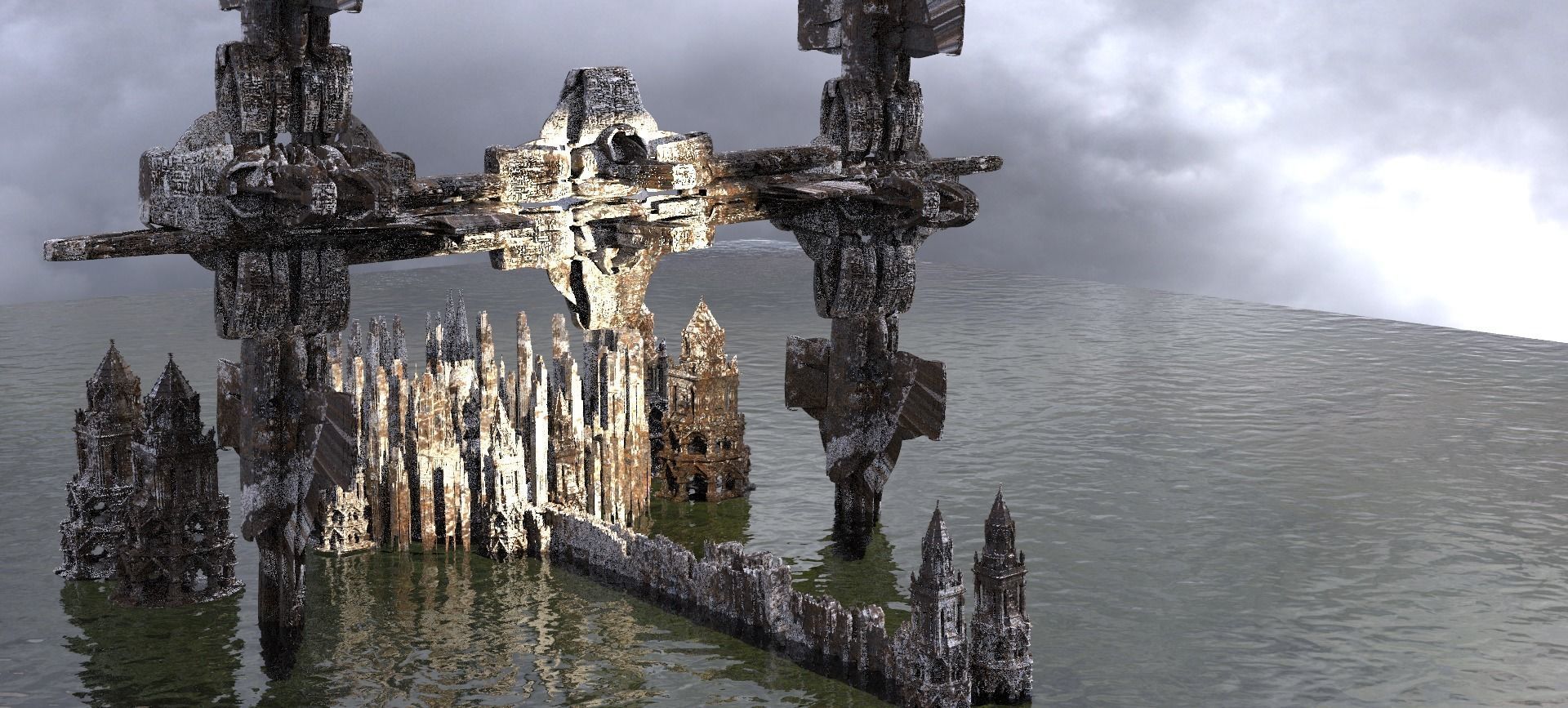 Aztec Sci-Fi Winter collection 3D model | CGTrader