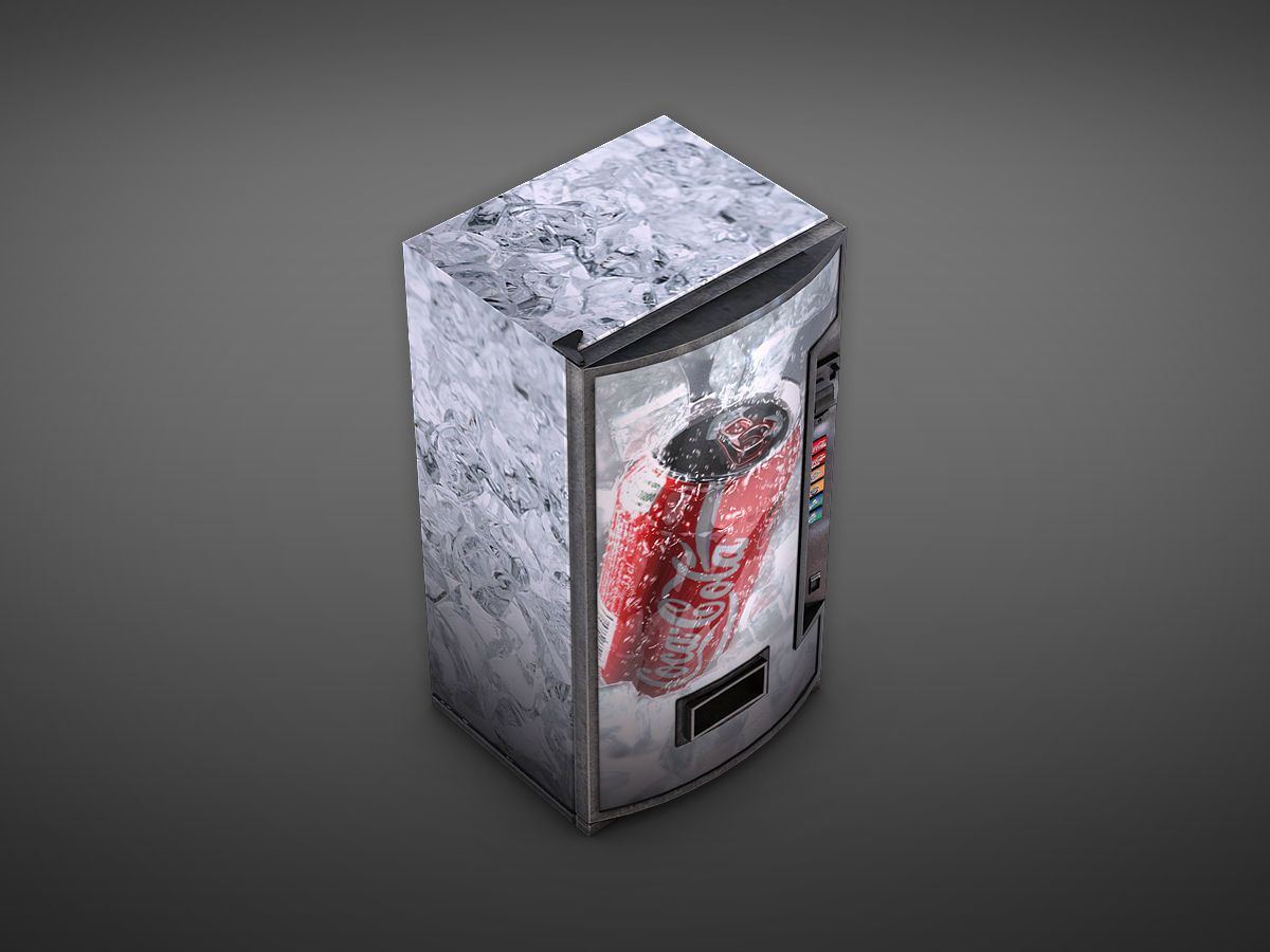 3D model Vending Machine Coca-Cola VR / AR / low-poly | CGTrader