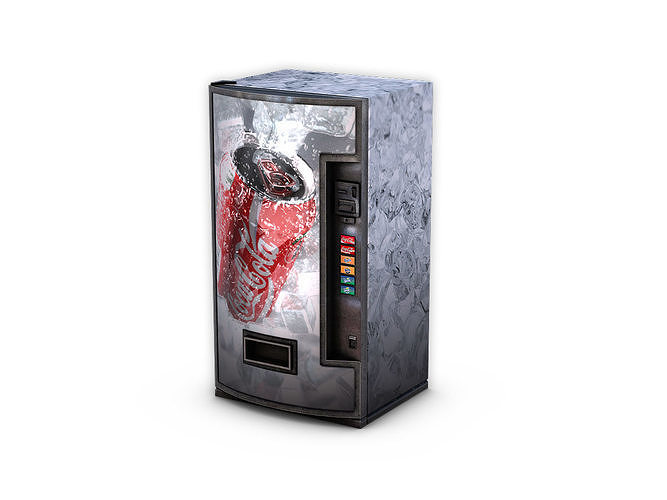 3D model Vending Machine Coca-Cola VR / AR / low-poly | CGTrader