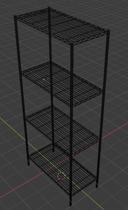 3D model Low Poly Wire Bakers Rack VR / AR / low-poly | CGTrader