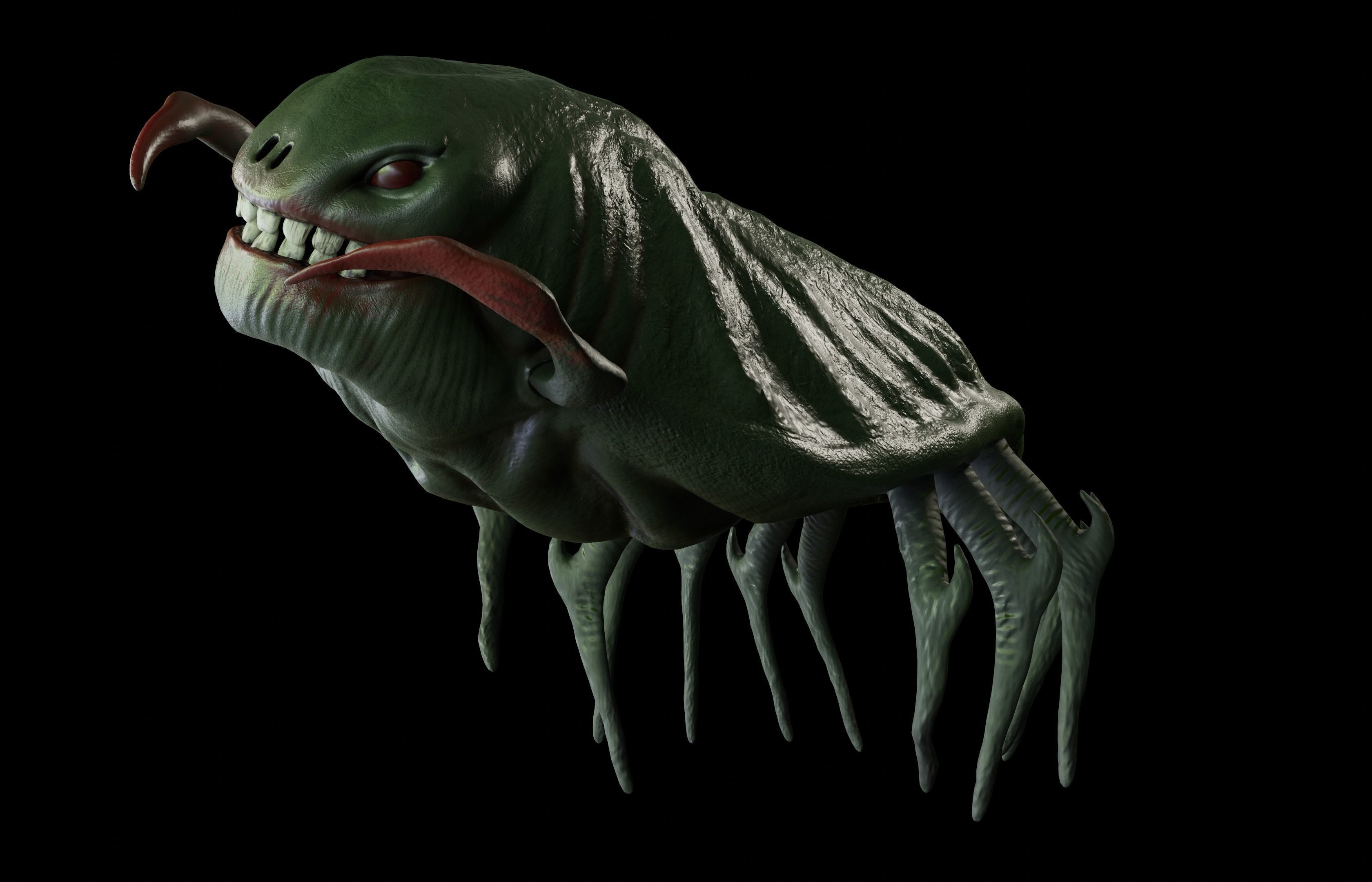 Predator creature 3D model rigged | CGTrader