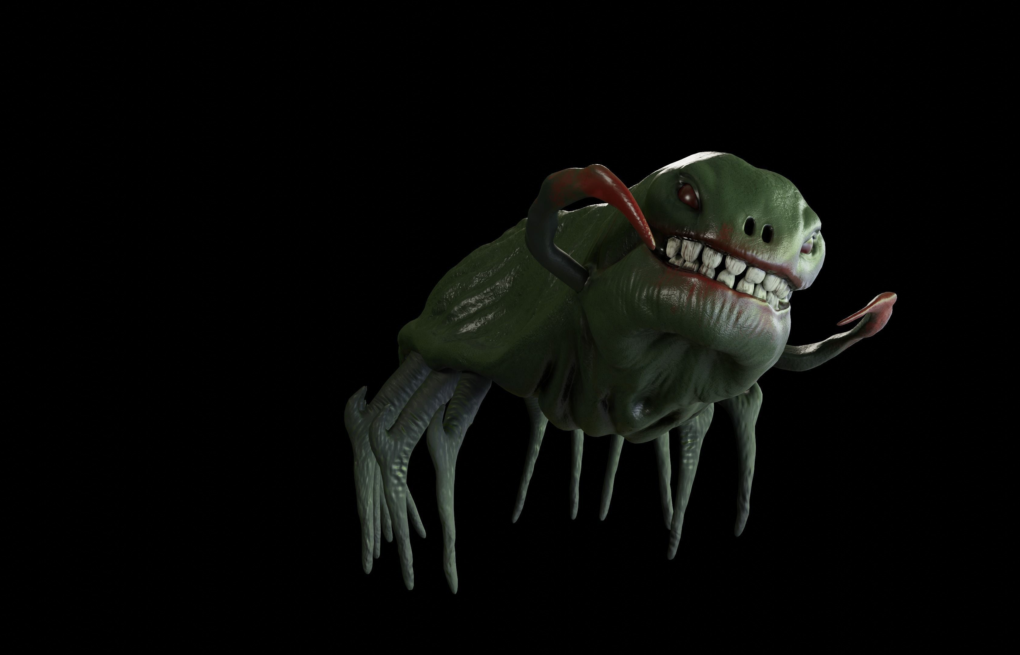 Predator creature 3D model rigged | CGTrader