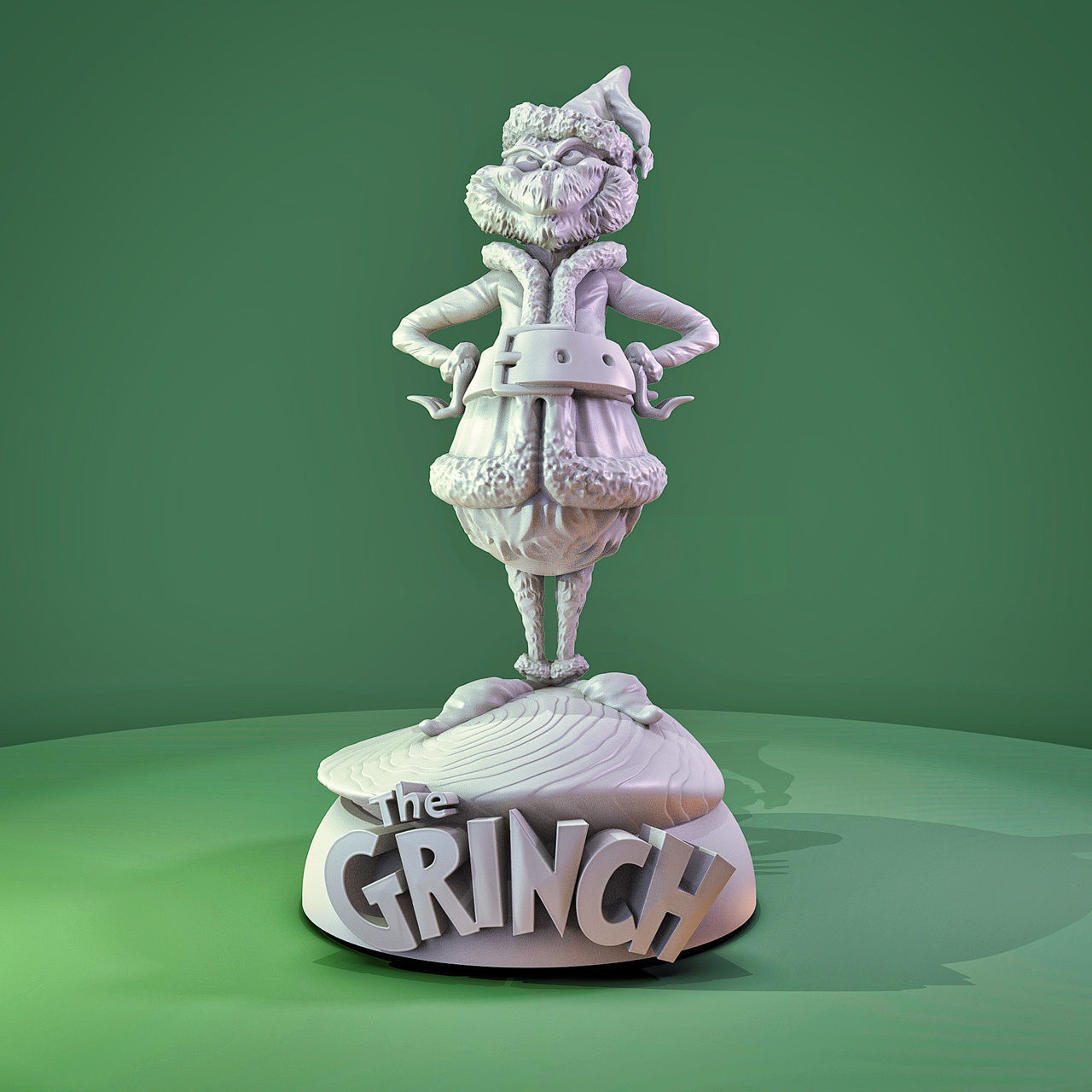The Grinch figurine 3D model 3D printable | CGTrader