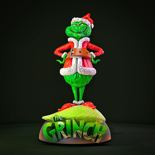 The Grinch figurine 3D model 3D printable | CGTrader