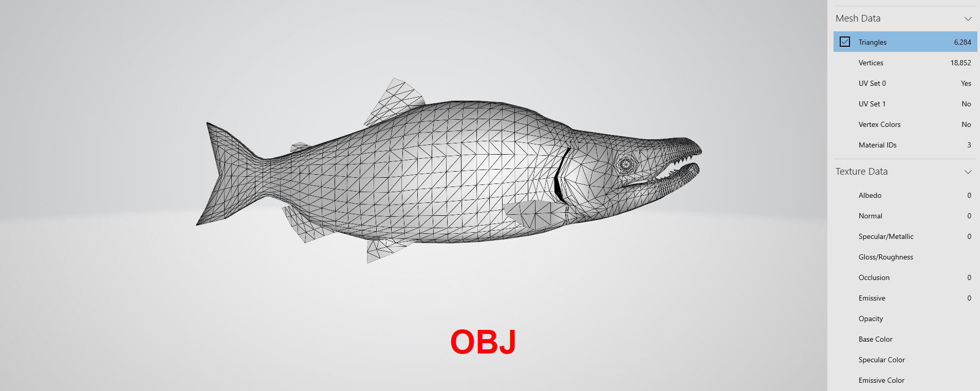 Salmon low poly fish 3D model | CGTrader