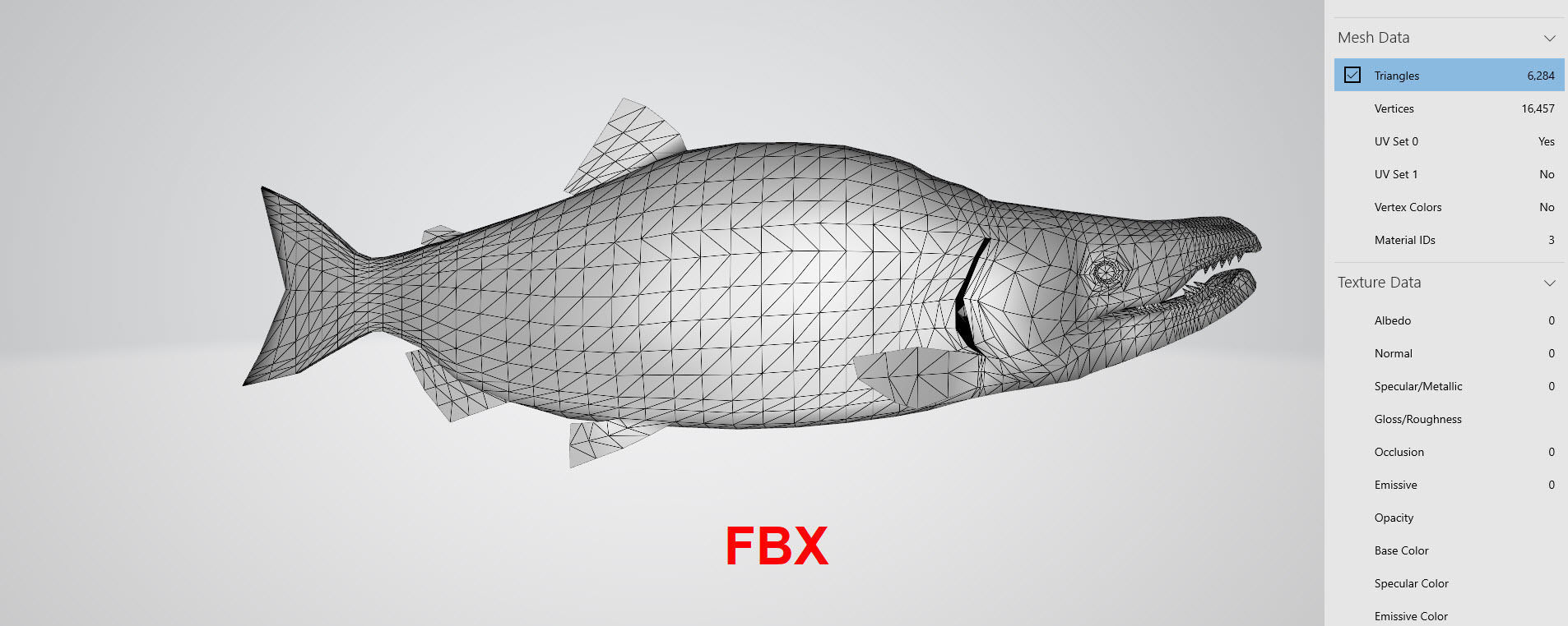 Salmon low poly fish 3D model | CGTrader