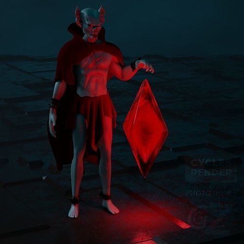 Vampire crystal 3D model | CGTrader