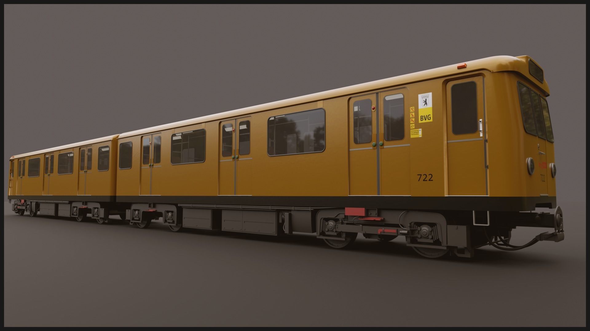 3D model BVG A3L71 U-Bahn VR / AR / low-poly | CGTrader