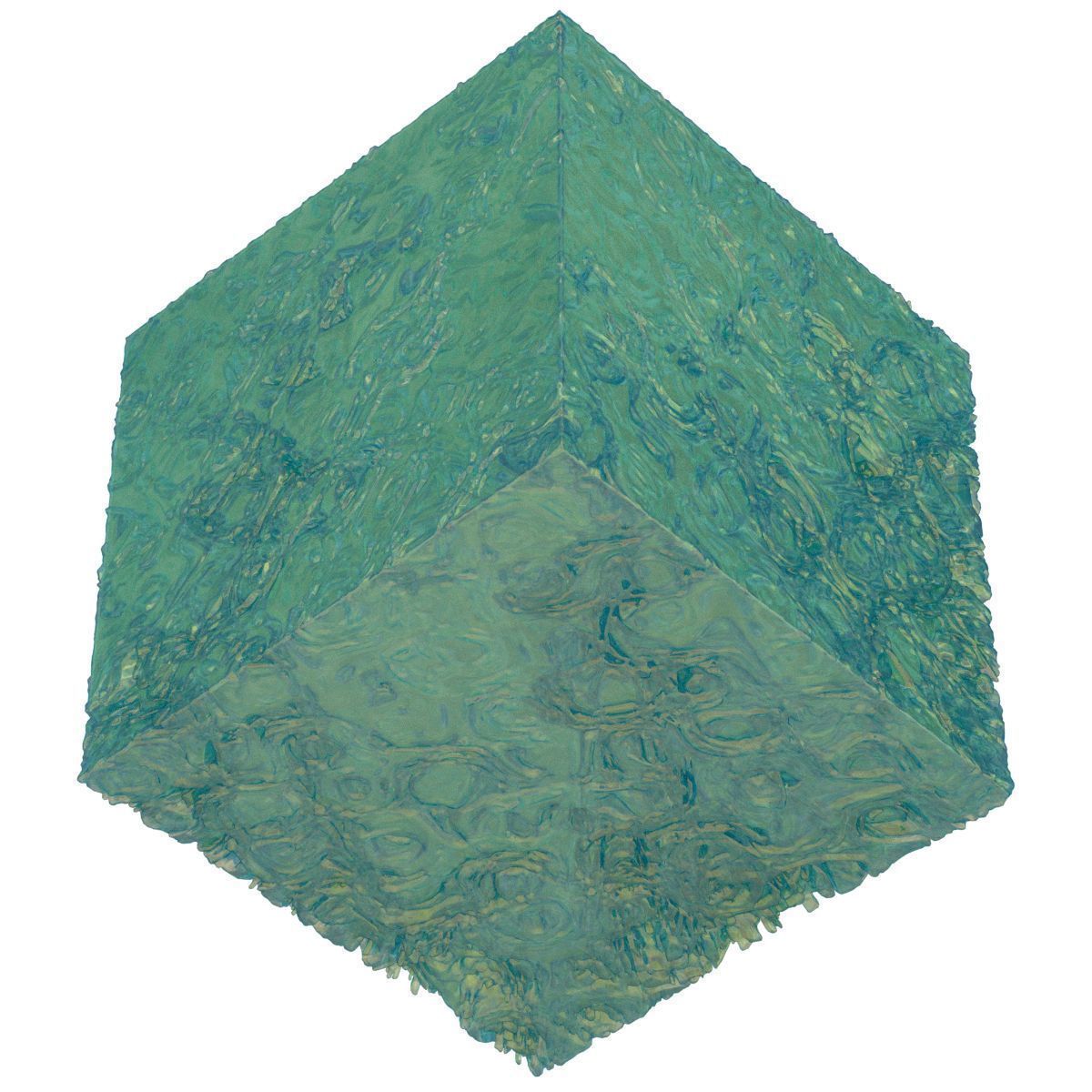 Cells cube with paint 3D model | CGTrader