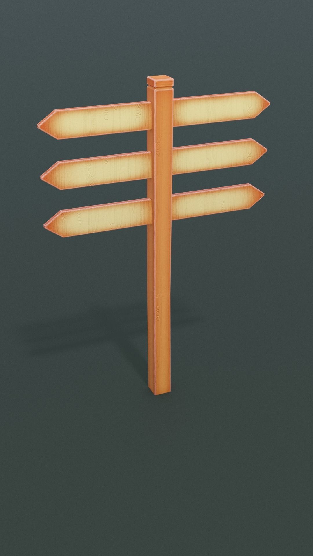 Signpost Low Poly game assets pack Textured free VR / AR / low-poly 3D ...