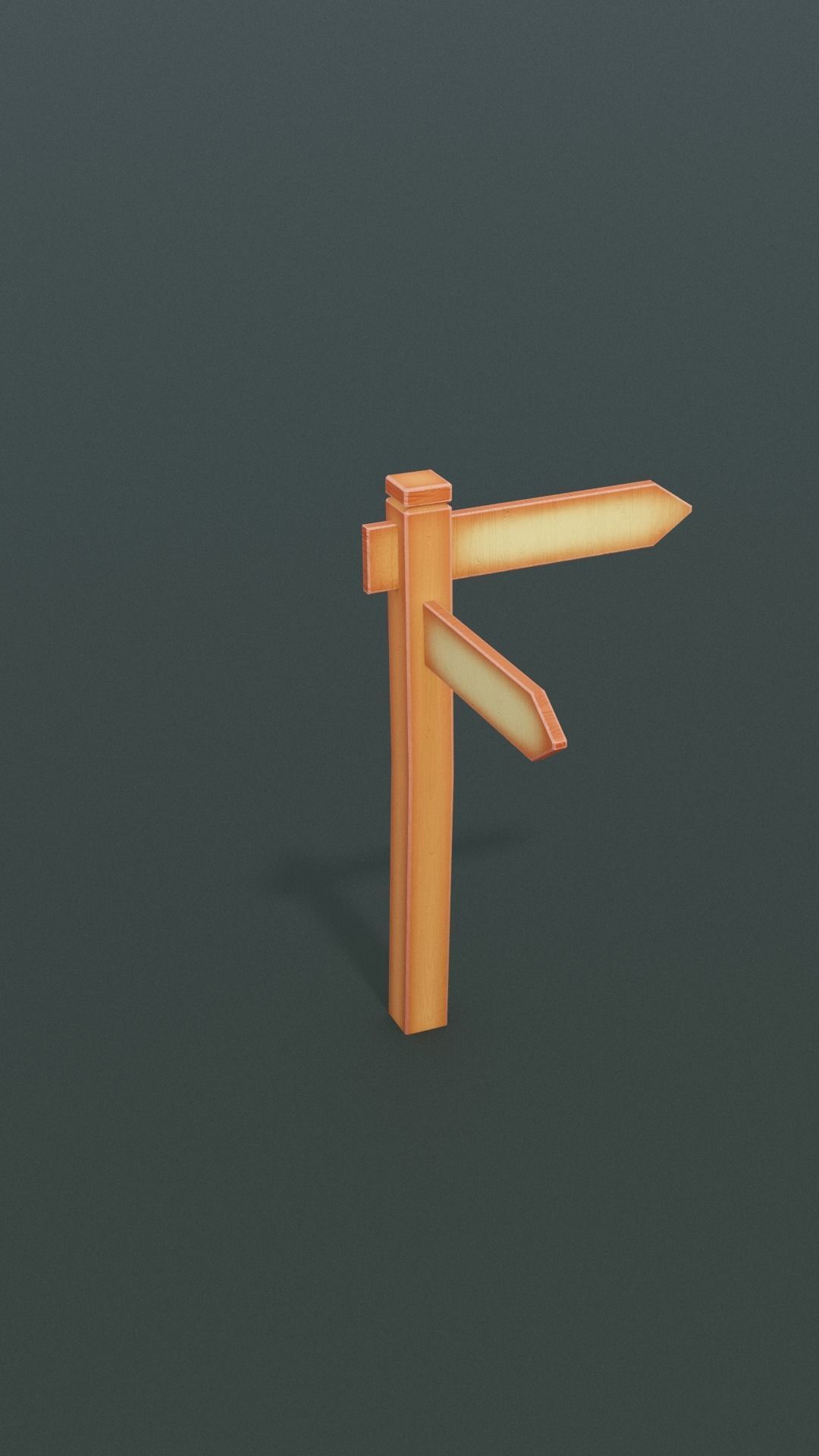 Signpost Low Poly game assets pack Textured free VR / AR / low-poly 3D ...