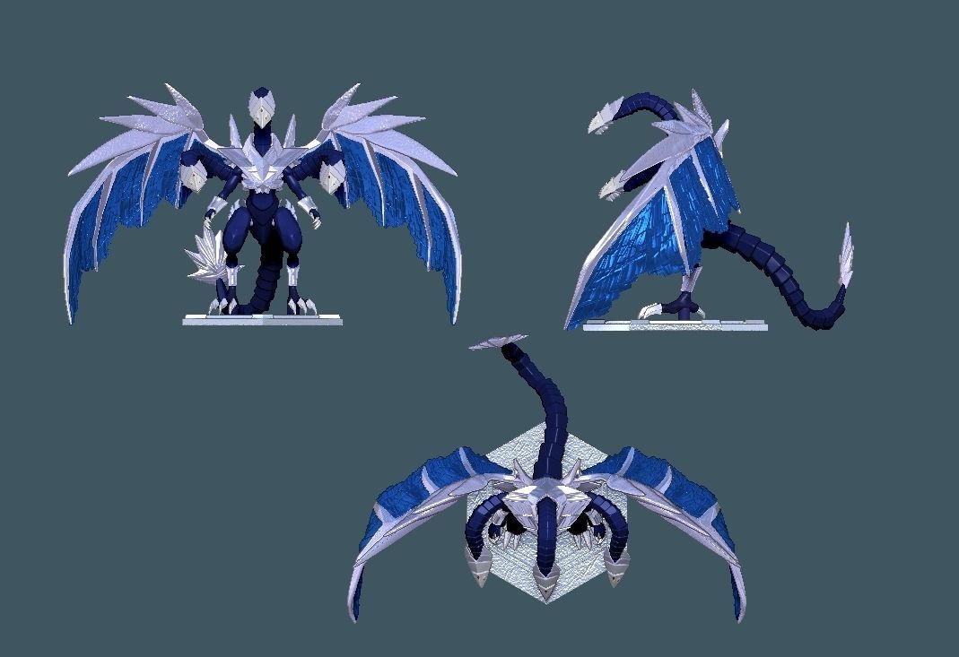 Trishula 3D Printable Figure Yugioh 5ds 3D model 3D printable | CGTrader
