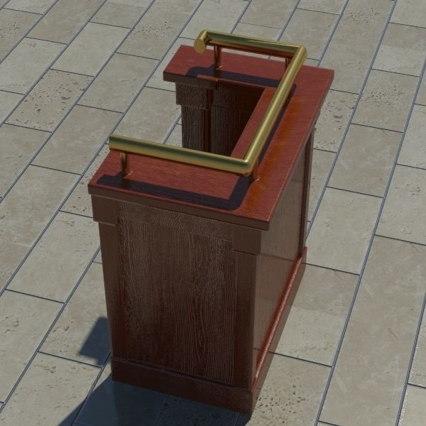 Server - Host Stand and Planter 3D model | CGTrader
