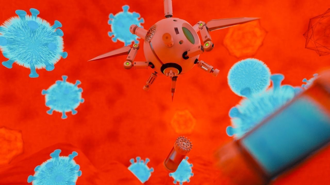 3D model NanoVirus Injector ARMm VR / AR / low-poly | CGTrader