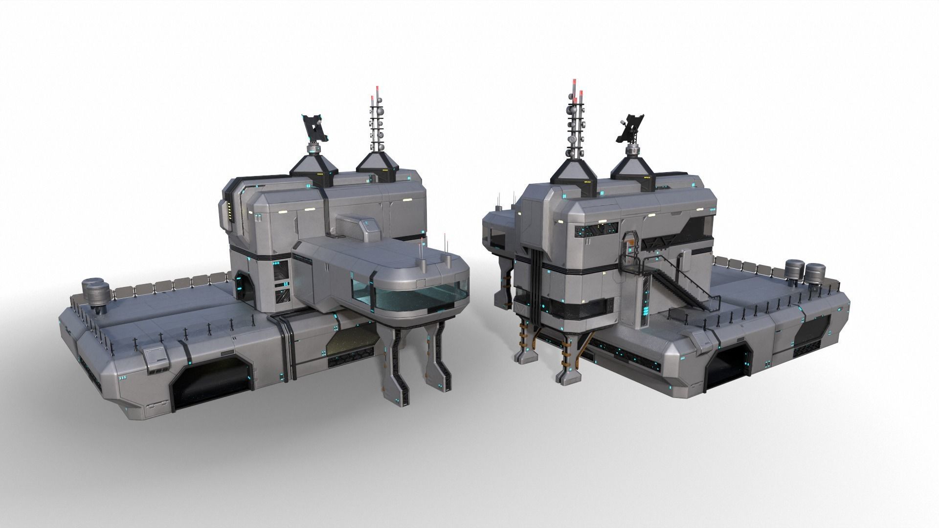 Space buildings 3D Model Collection | CGTrader
