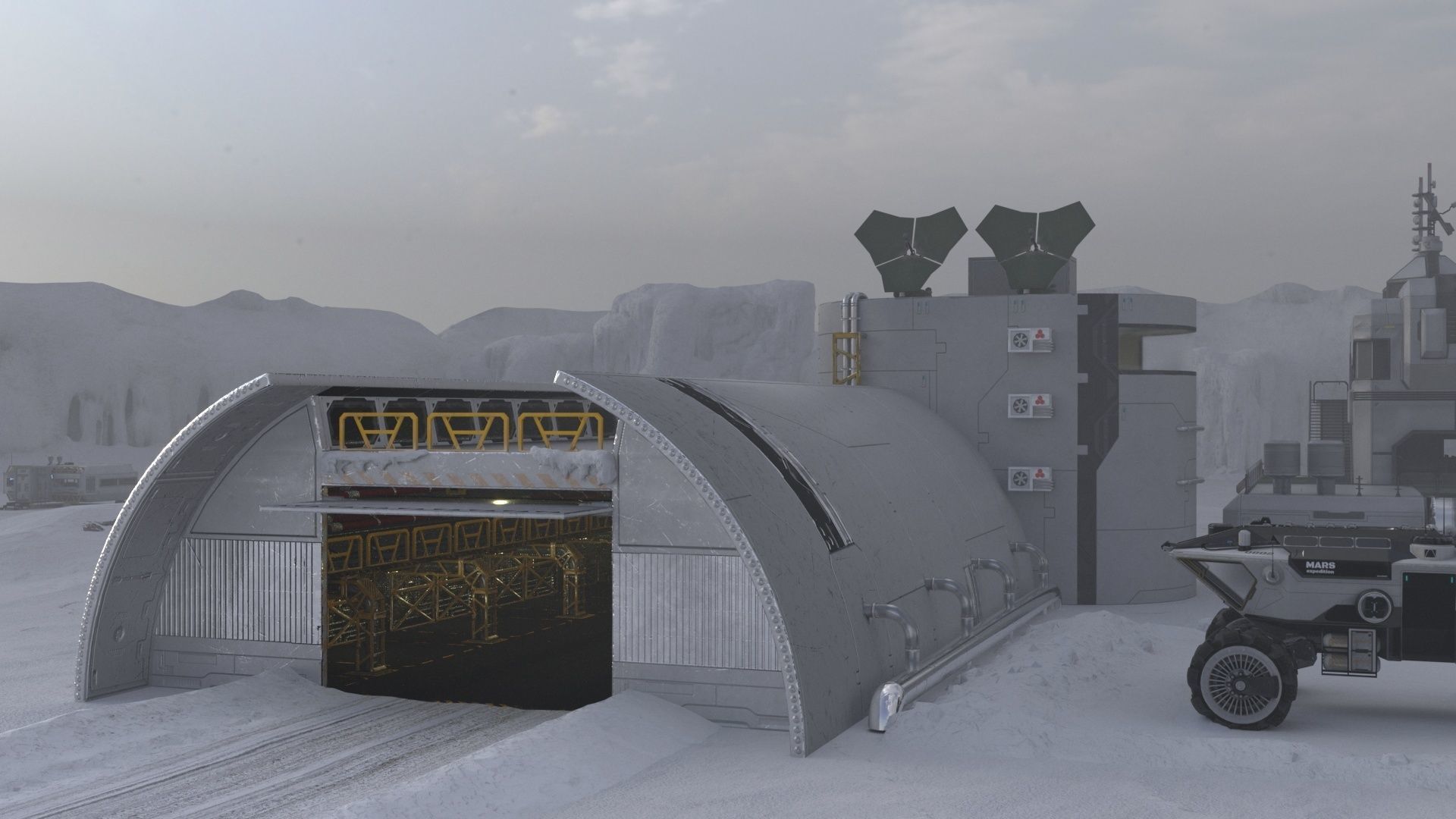 Space buildings 3D Model Collection | CGTrader