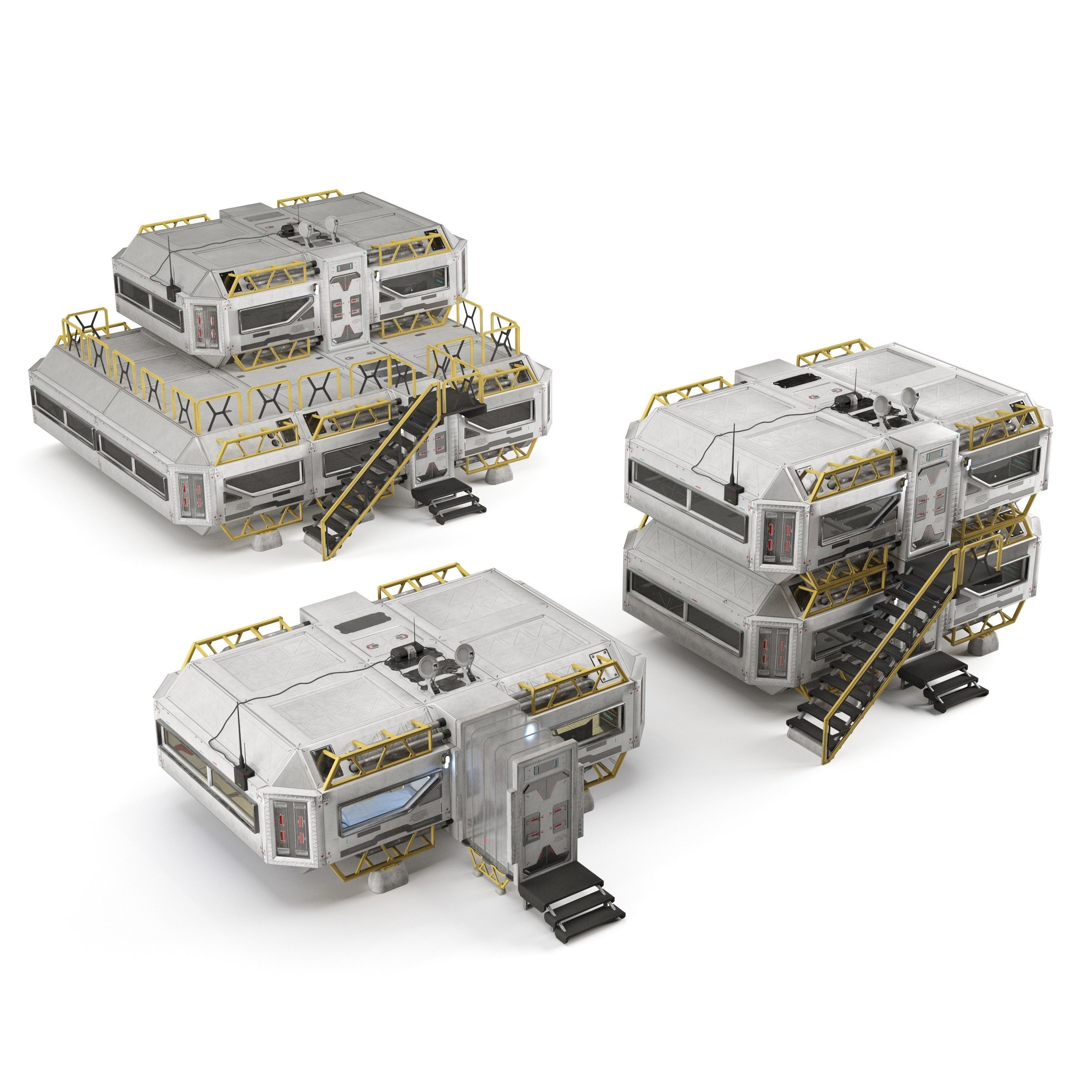 Space buildings 3D Model Collection | CGTrader