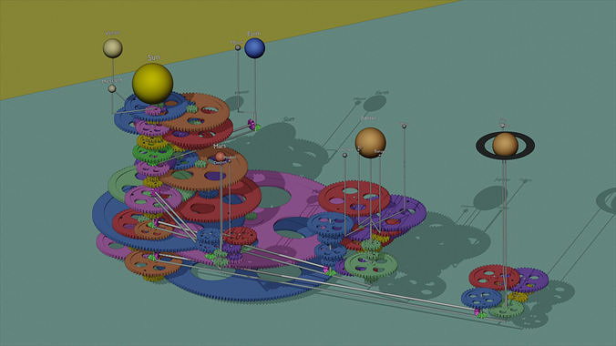 Orrery or also called Planetarium free 3D model | CGTrader