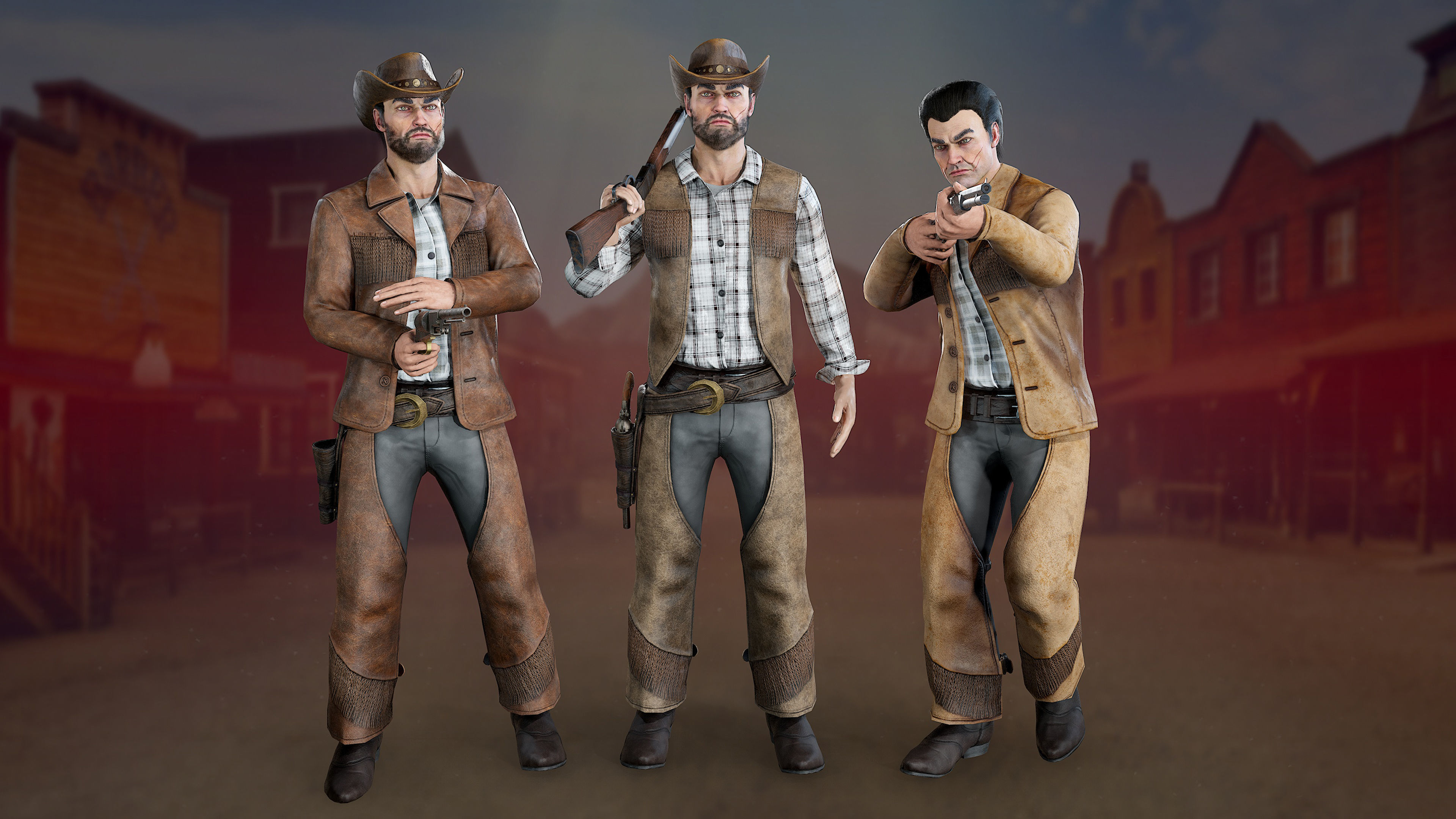 3D model Cowboy VR / AR / low-poly | CGTrader