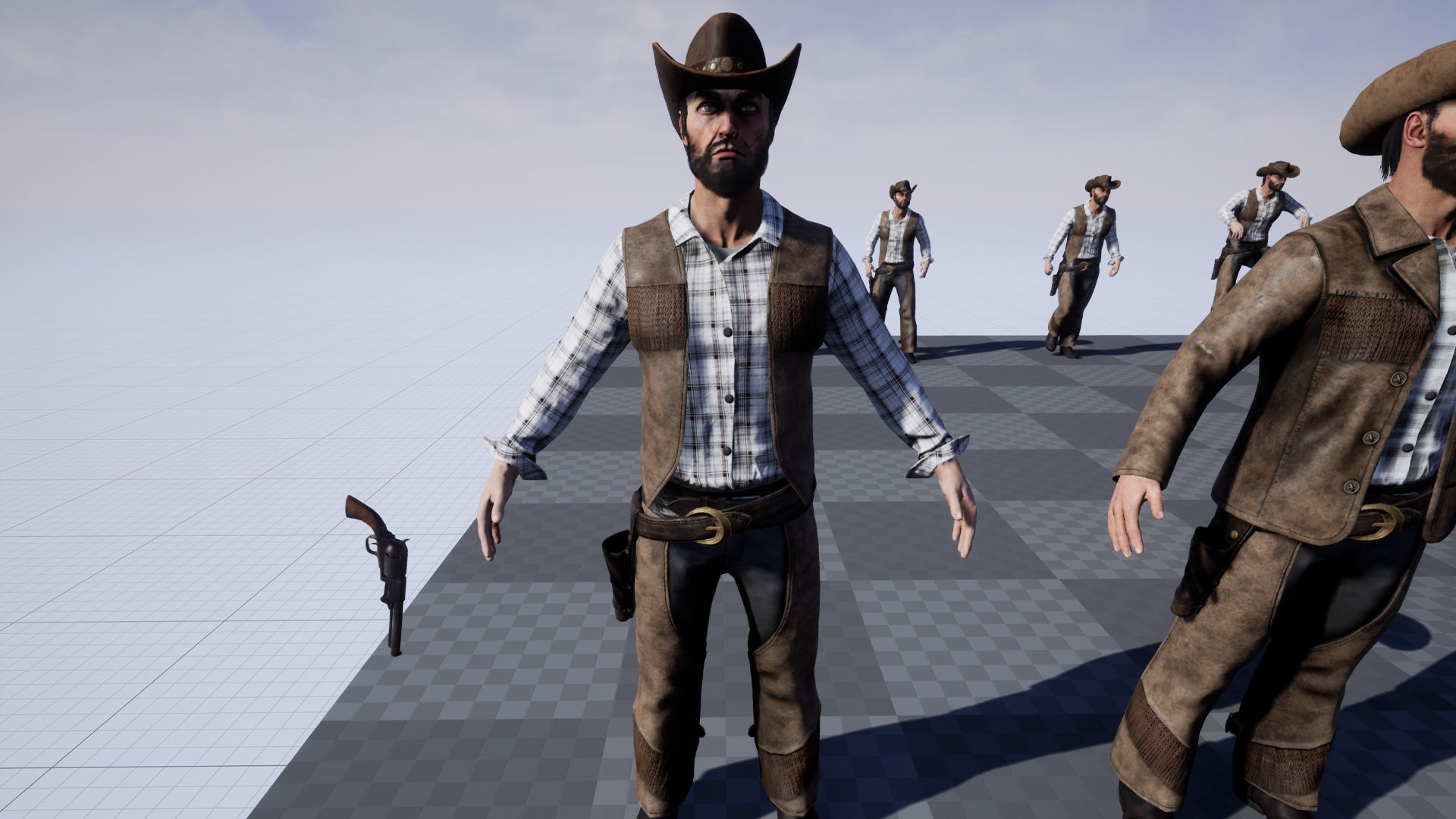3D model Cowboy VR / AR / low-poly | CGTrader